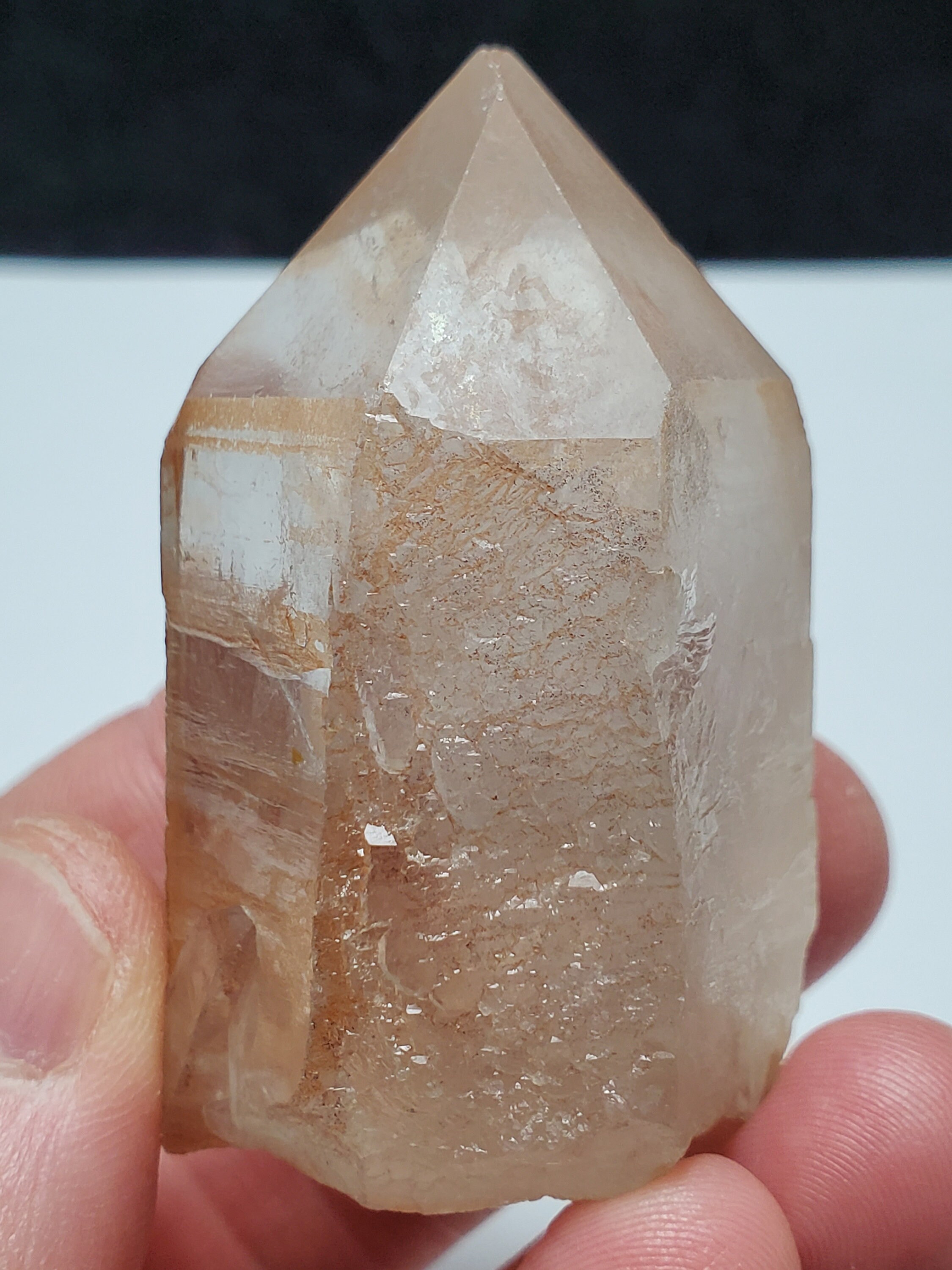 Quartz Crystal Light Tangerine Hue- Brazil- Bargain Price- Unique ...