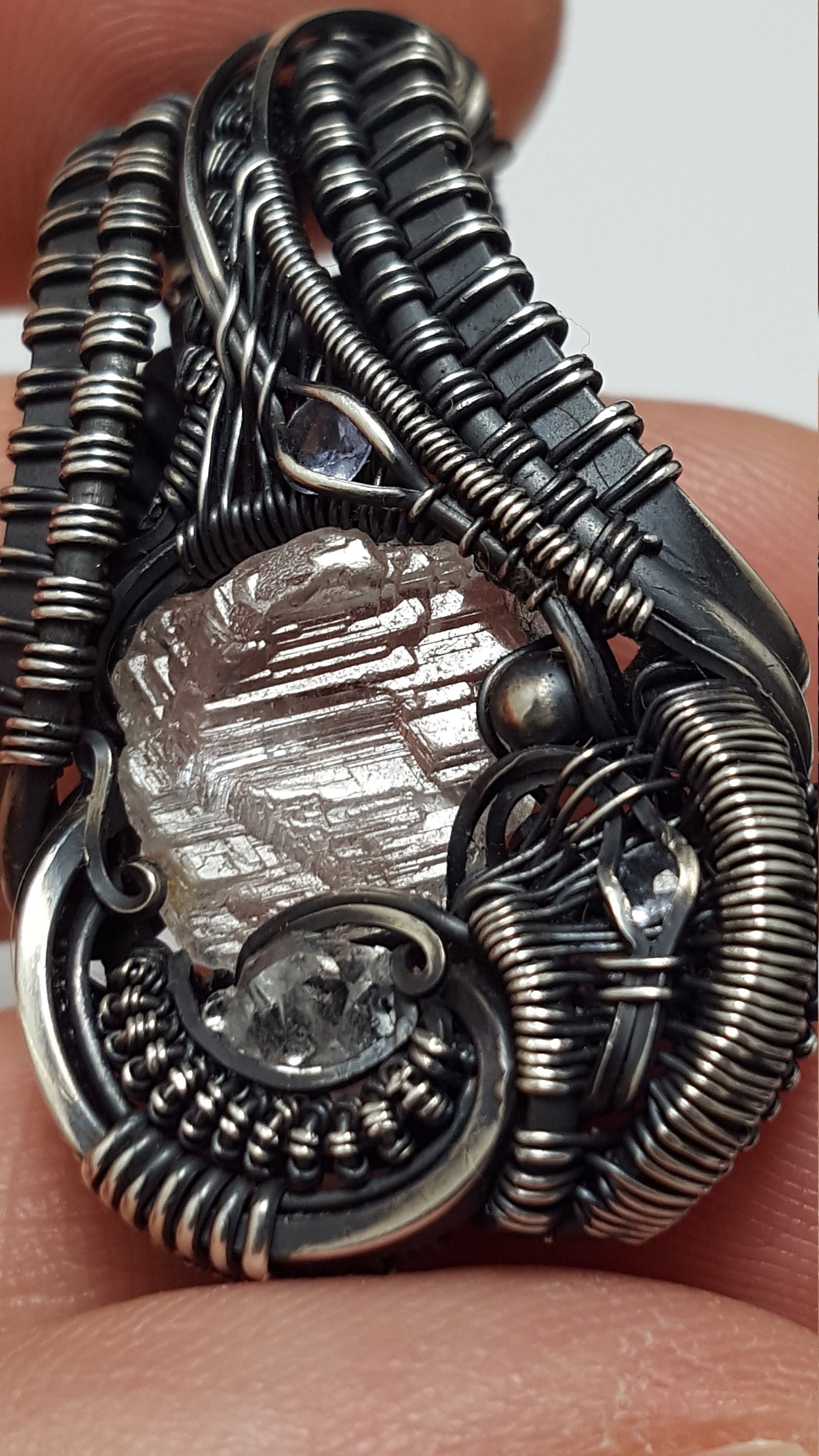 Outstanding Sterling Silver Wire Wrap Pendant- AAA Phenakite (Phenacite ...