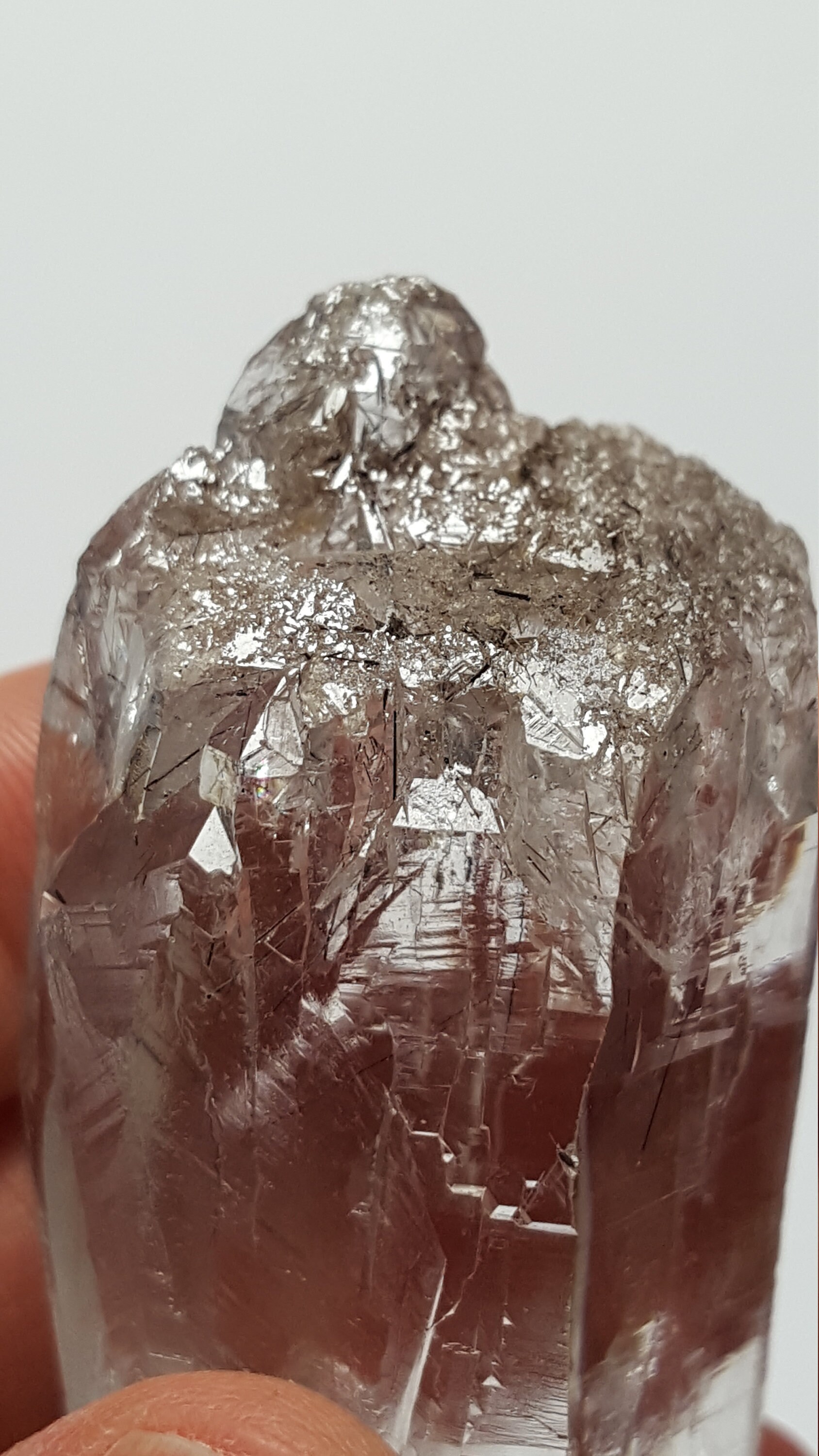 RESERVED Cathedral Quartz with Tourmaline Inclusions from Brazil ...