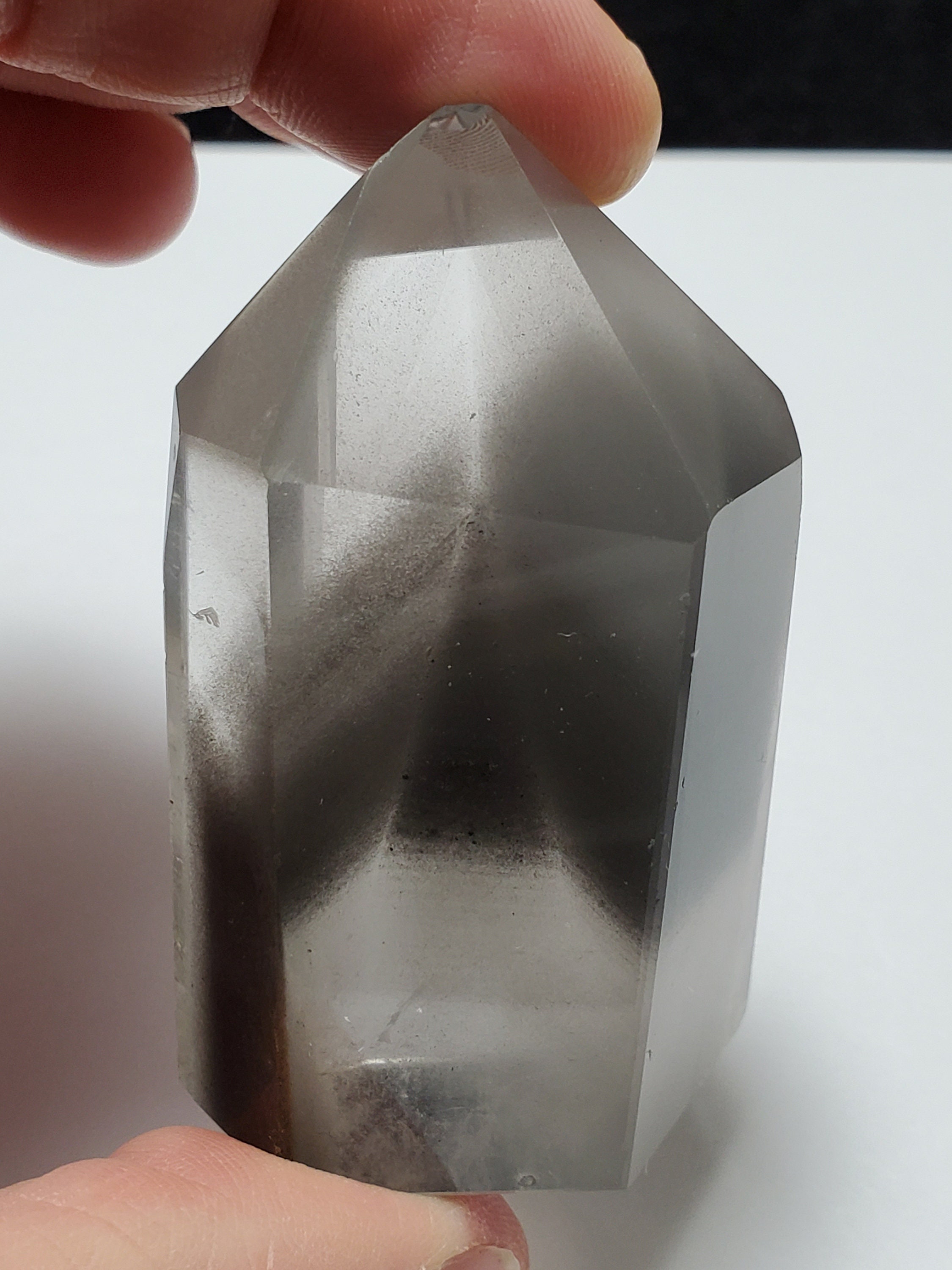 Large Polished Phantom Quartz Crystal from Brazil- Various Mineral ...