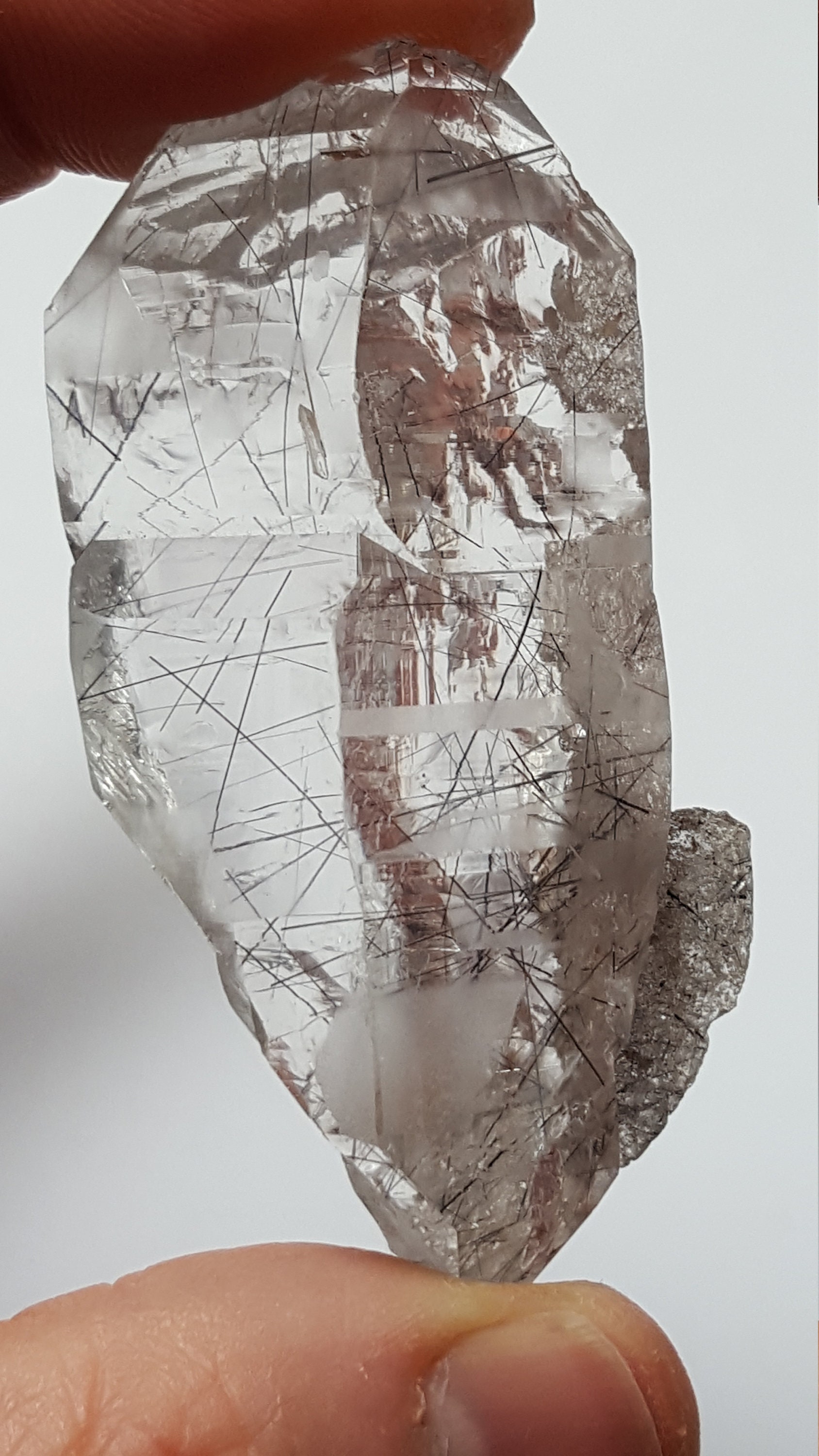 Cathedral Quartz with Tourmaline Inclusions from Brazil- Beautiful ...