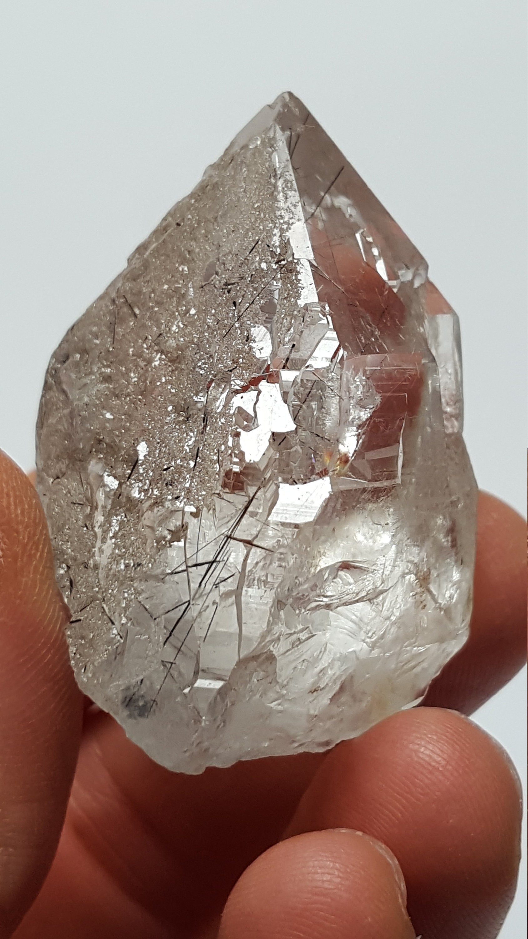 Cathedral Quartz with Tourmaline Inclusions from Brazil- Beautiful ...