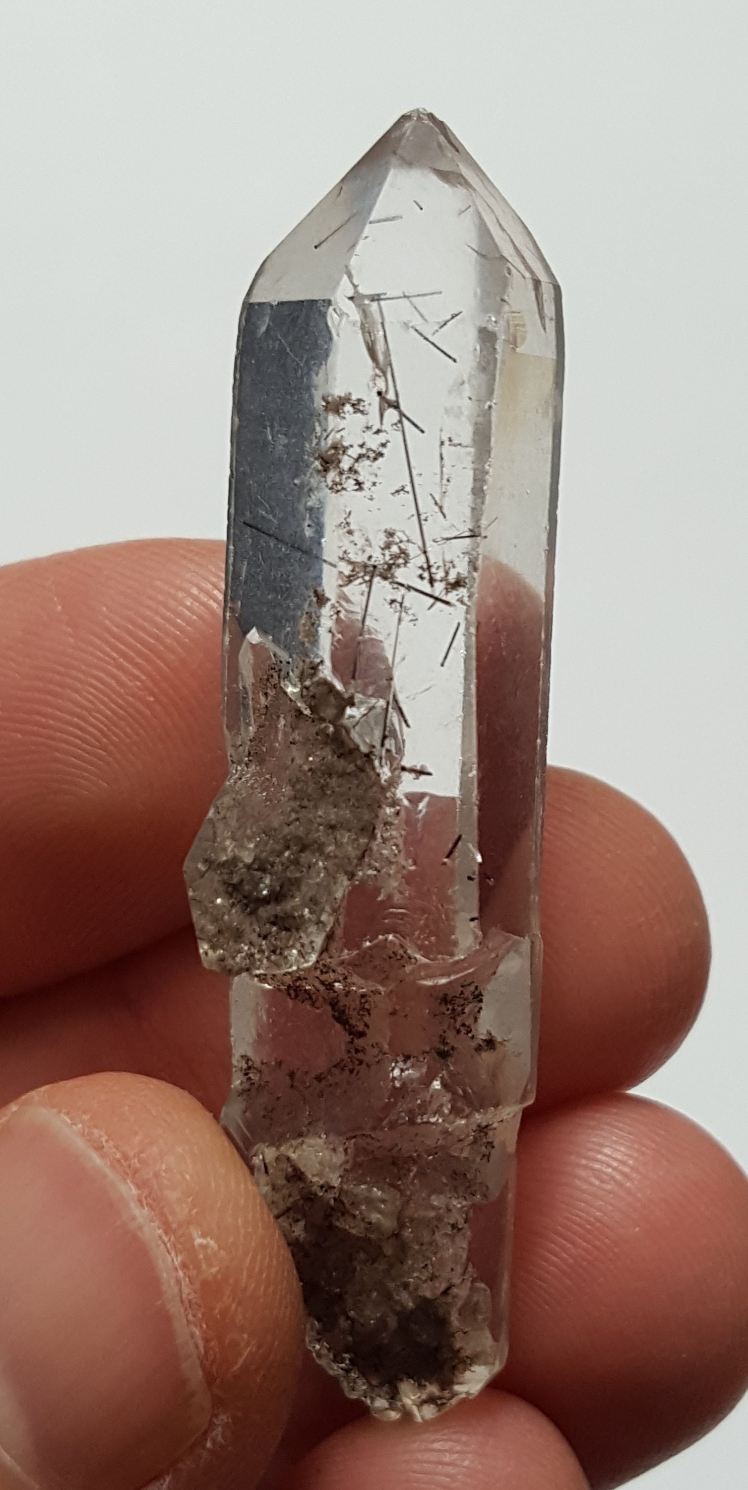 Quartz with Tourmaline Inclusions from Brazil- Beautiful Luster ...