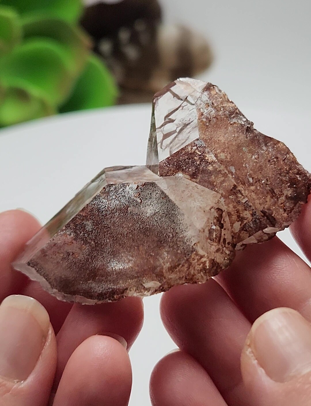 Maroon Mauve Lithium Starbrary Quartz Cluster- 2.3 Cm Tall Serra Do ...