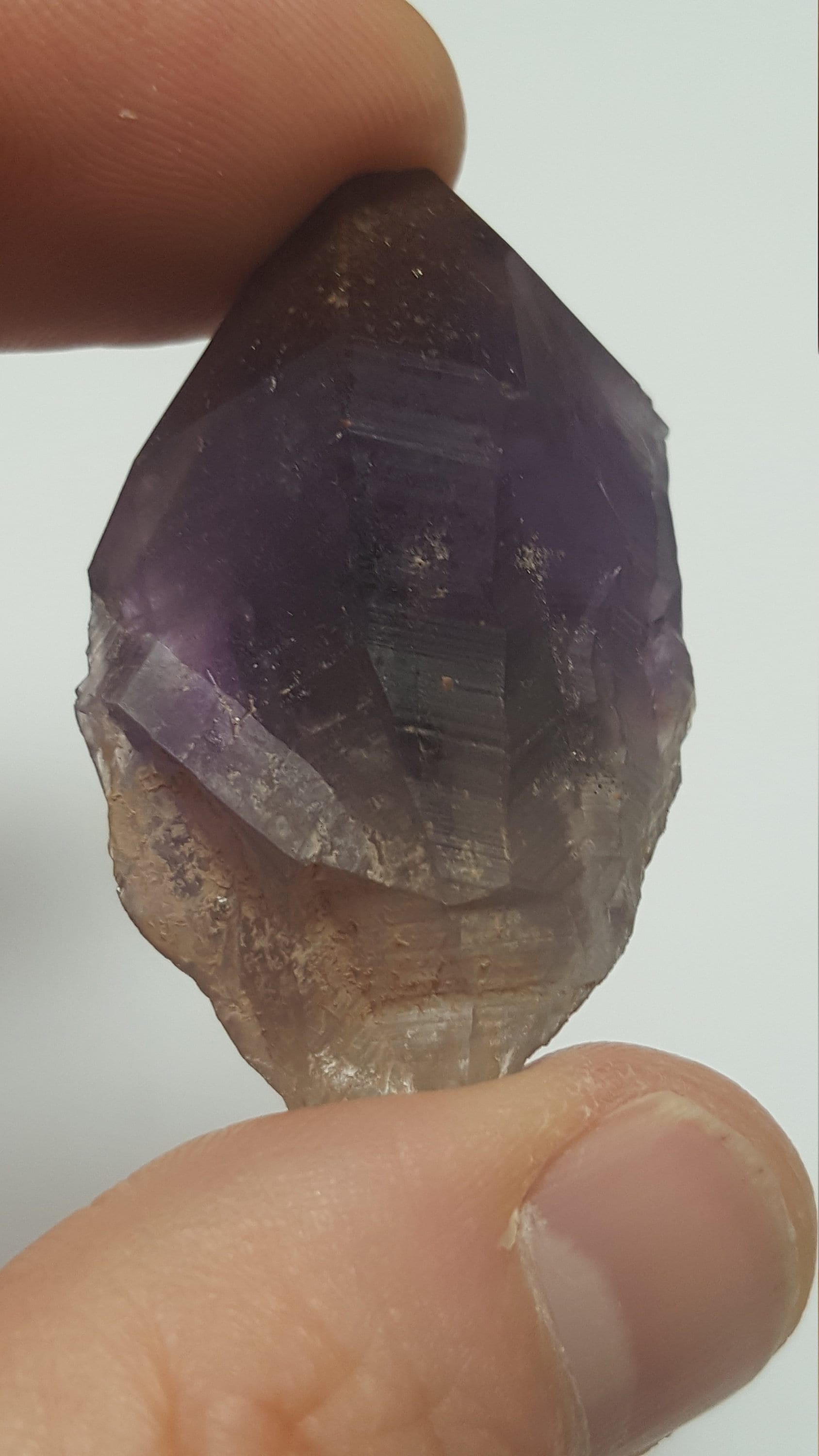 Amethyst Quartz Crystal From Thunder Bay Ontario... Excellent Color-TB16
