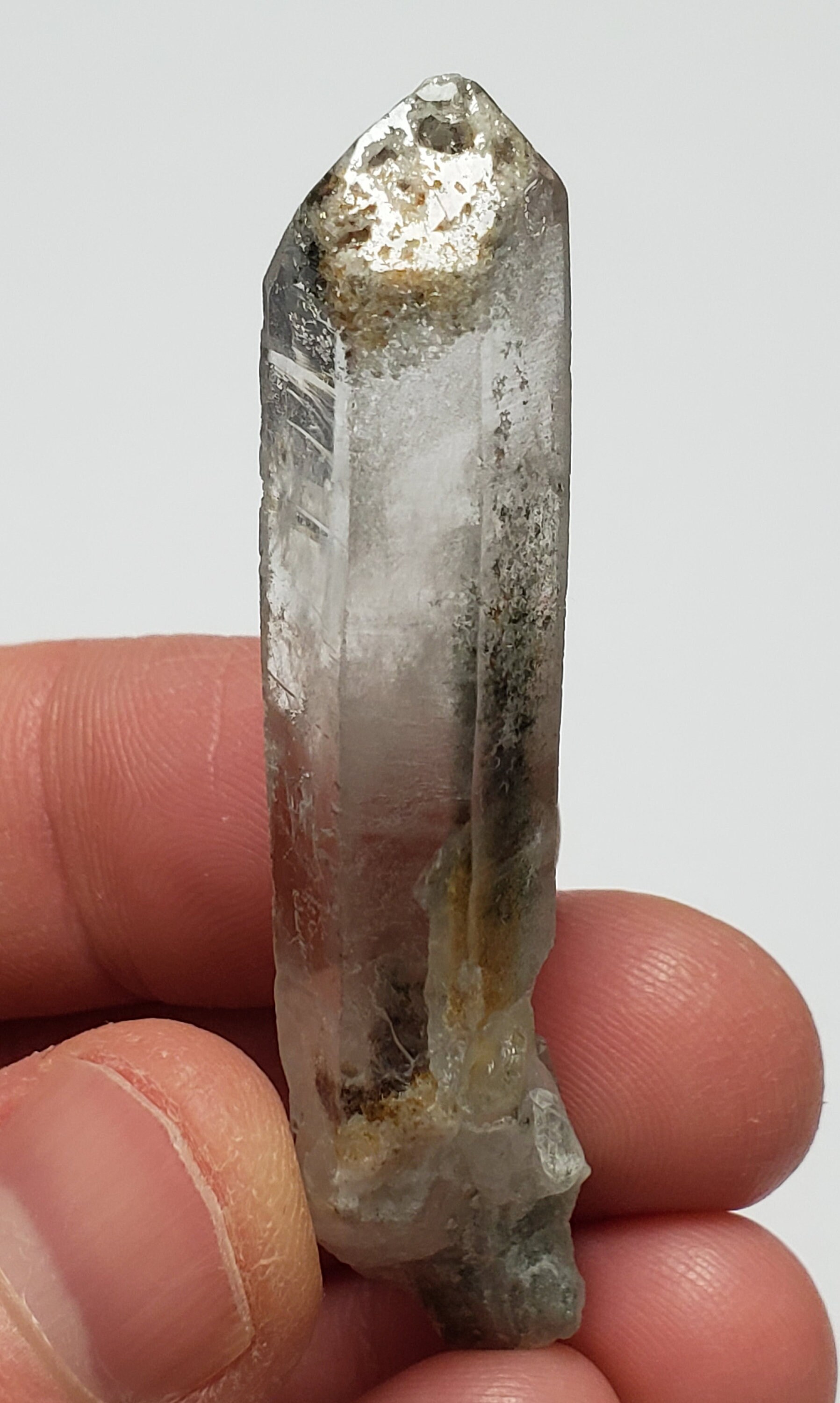 Unpolished 'Garden/ Shaman' Quartz Crystal- Self Healed- Mineral ...