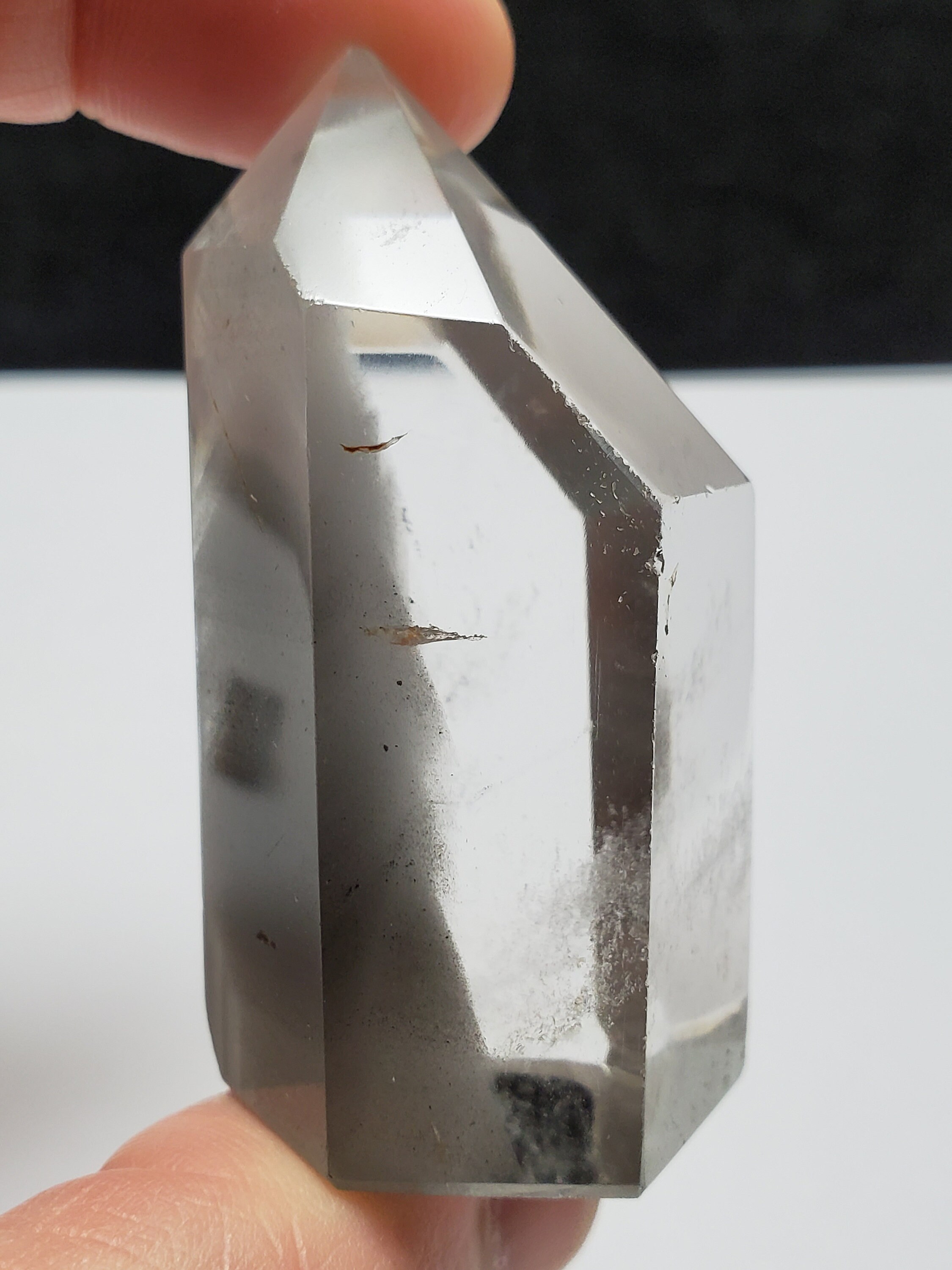 Large Polished Phantom Quartz Crystal from Brazil- Various Mineral ...