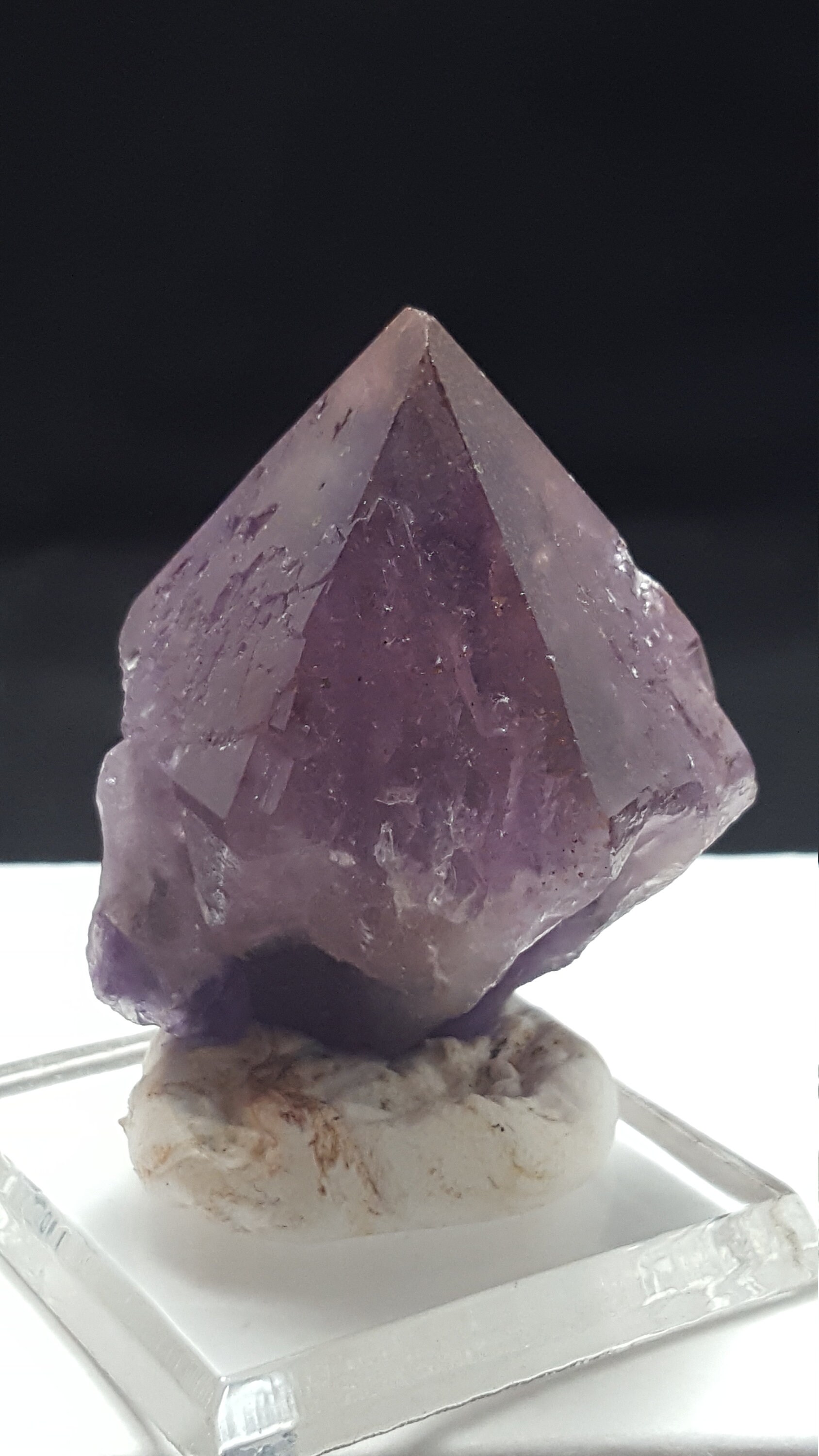 Purple Amethyst Quartz Crystal from Thunder Bay Ontario... Hematite and ...