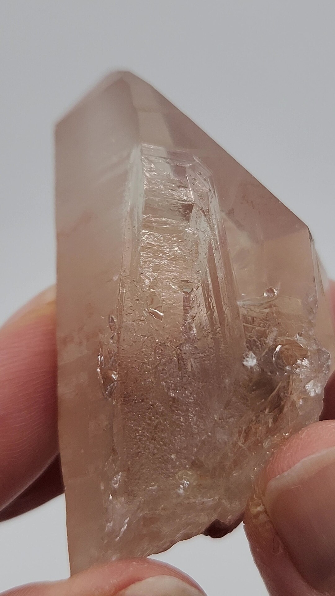 Red Pink Lemurian Seed Quartz: 2.2 in Long- Serra Do Cabral, "scarlet ...