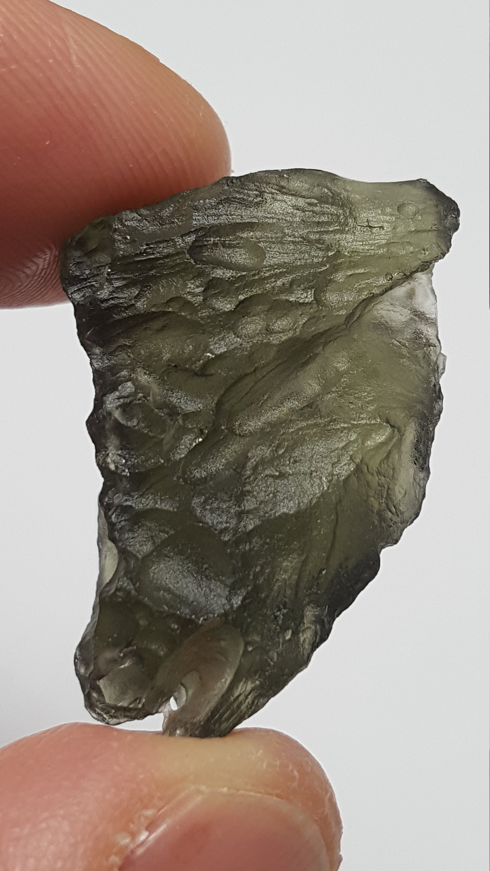 Moldavite- Czech Republic- Nice Tektite- Excellent Color and Texture- 4 ...