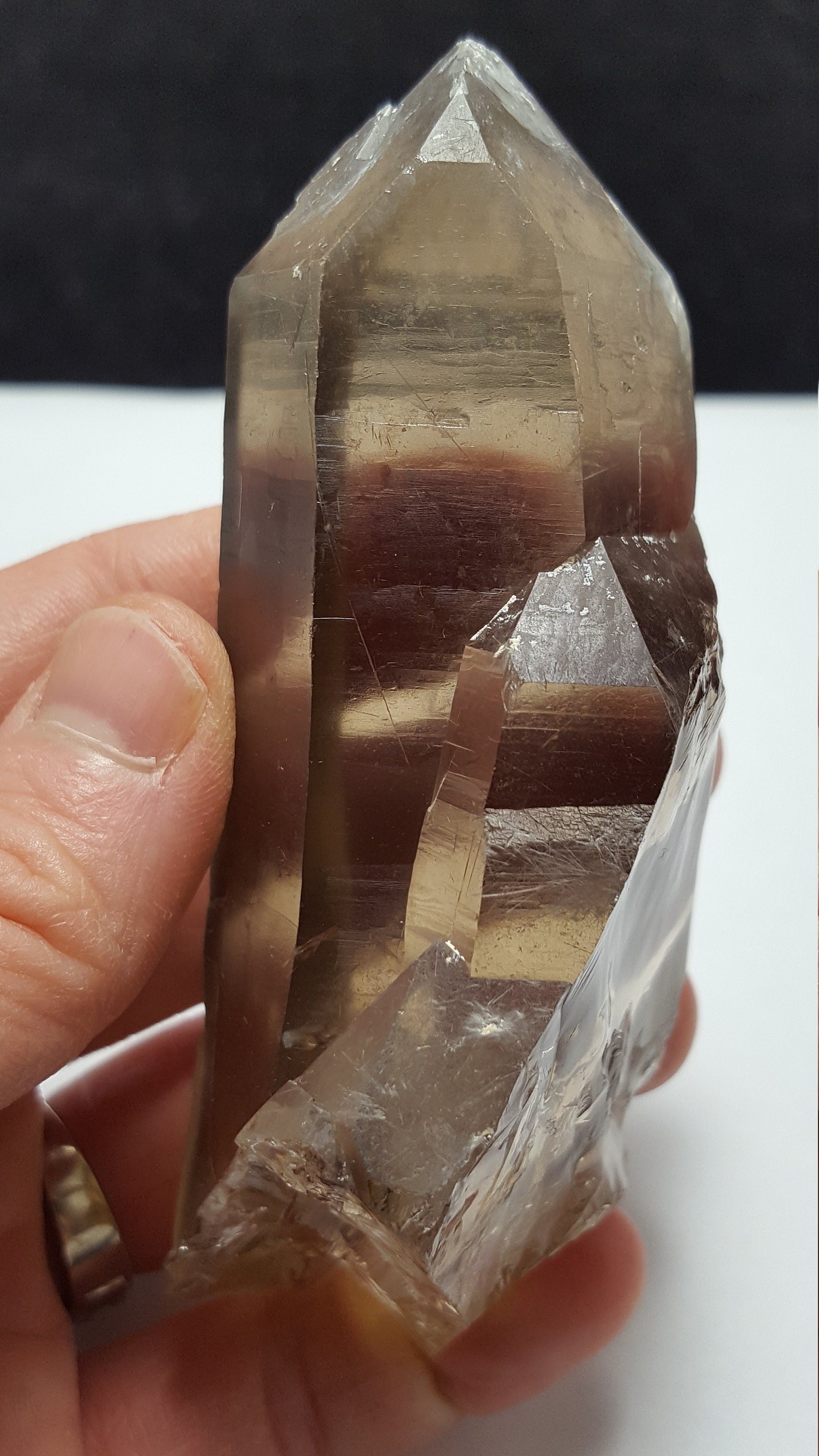 Large Smokey (Slight Citrine) Quartz Crystal- Brazil- Amazing Color and ...