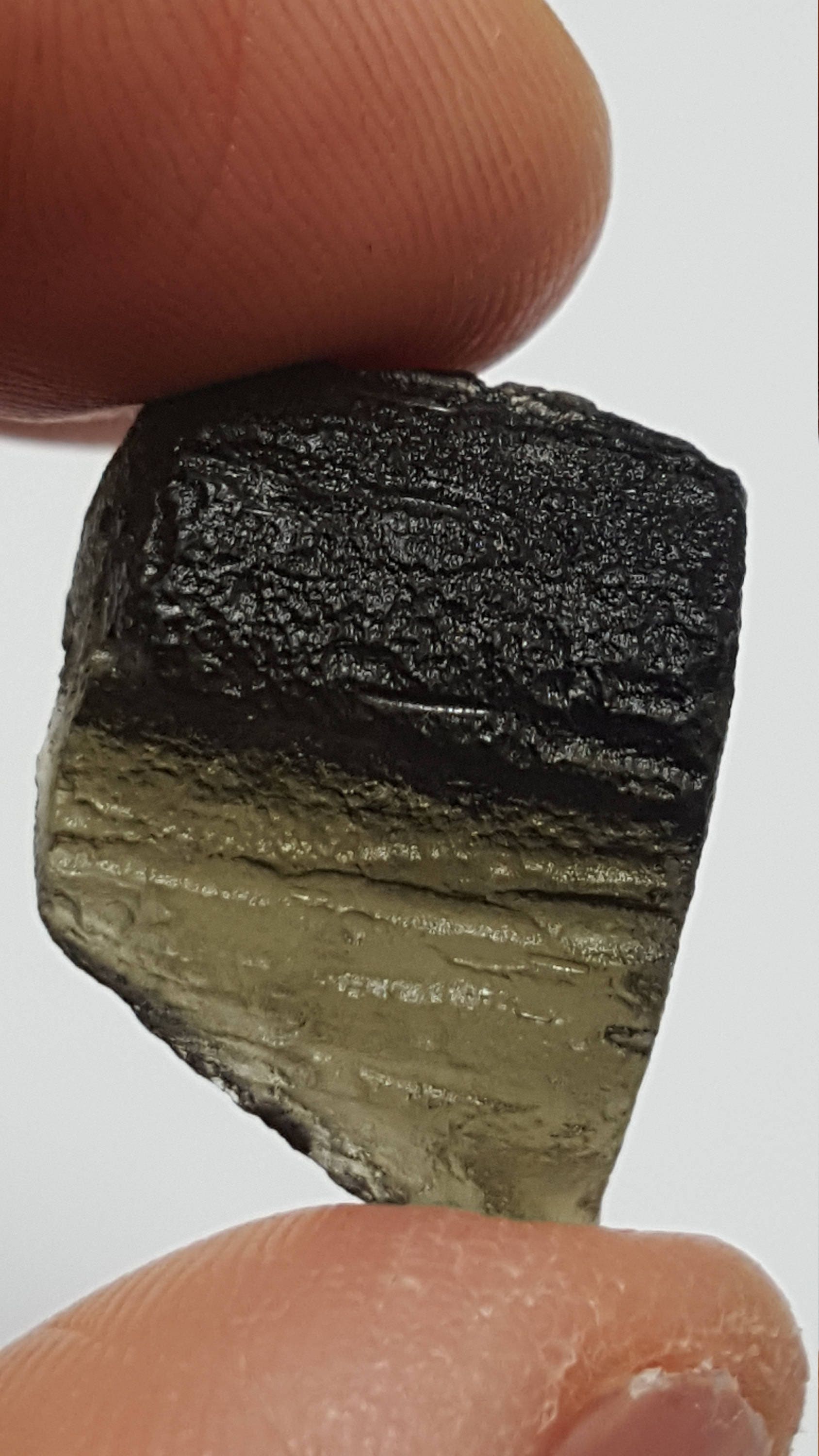 Moldavite- Czech Republic- Nice Tektite- Excellent Color and Texture- 3 ...