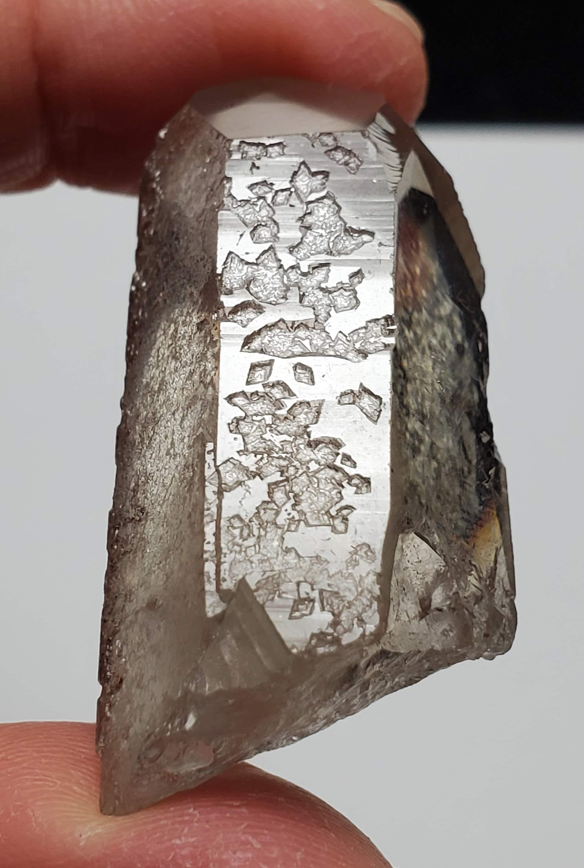 Etched Quartz Crystal 'Cube Codex' From Serra Do Cabral, Brazil ...