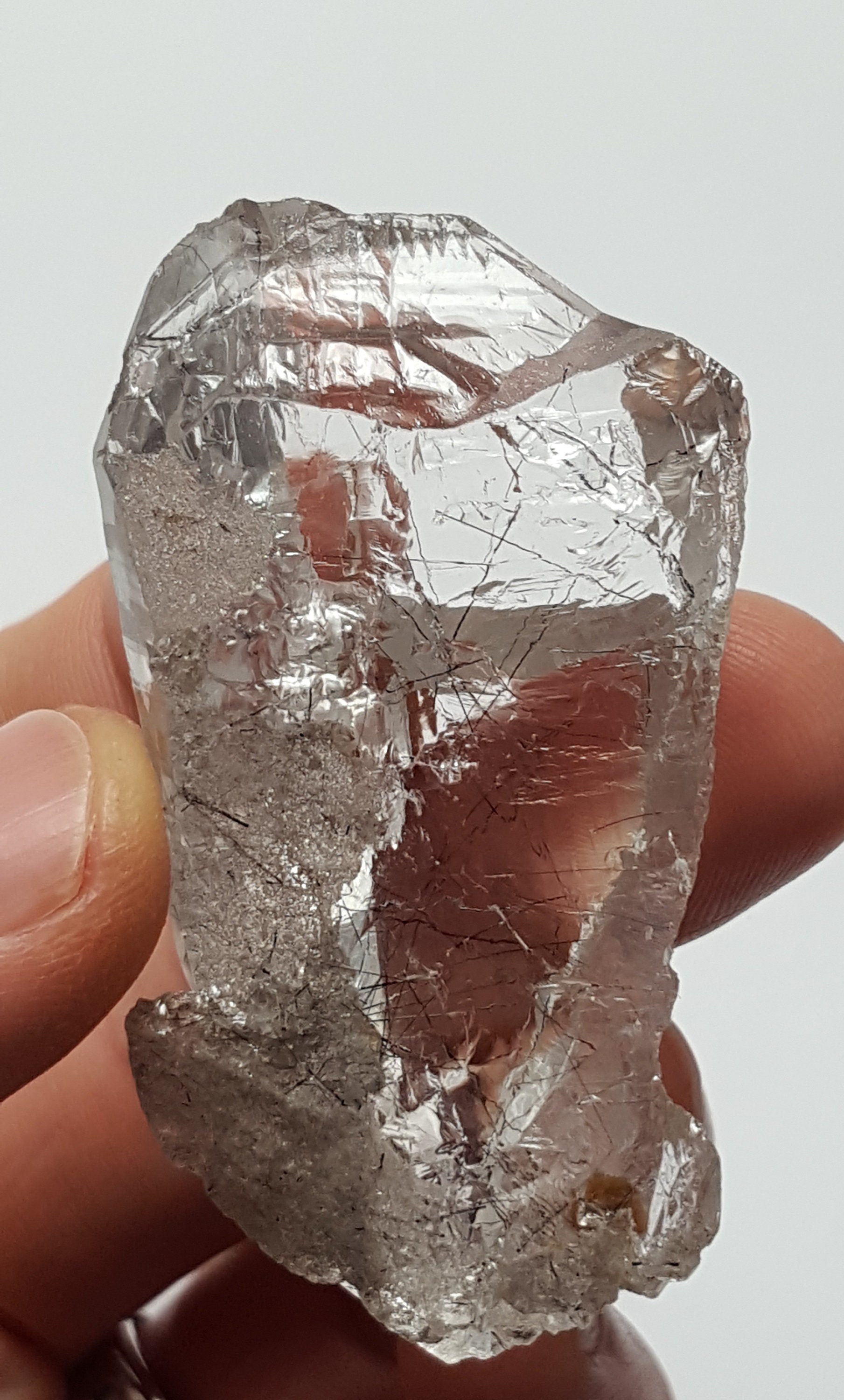 Cathedral Quartz with Tourmaline Inclusions from Brazil- Beautiful ...