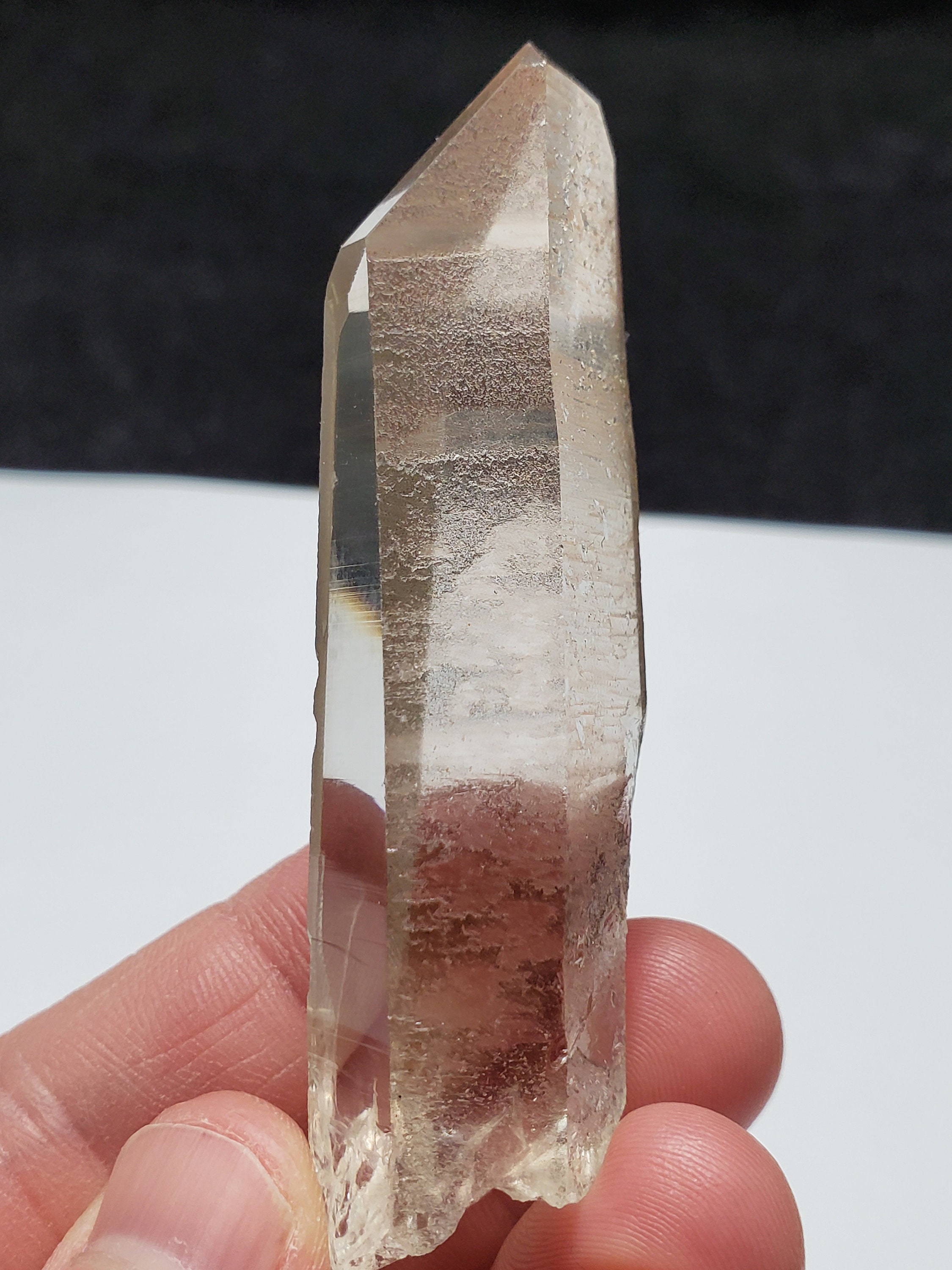 Starbrary Quartz Crystal Light Tangerose Hue- Brazil- Unique Formations ...