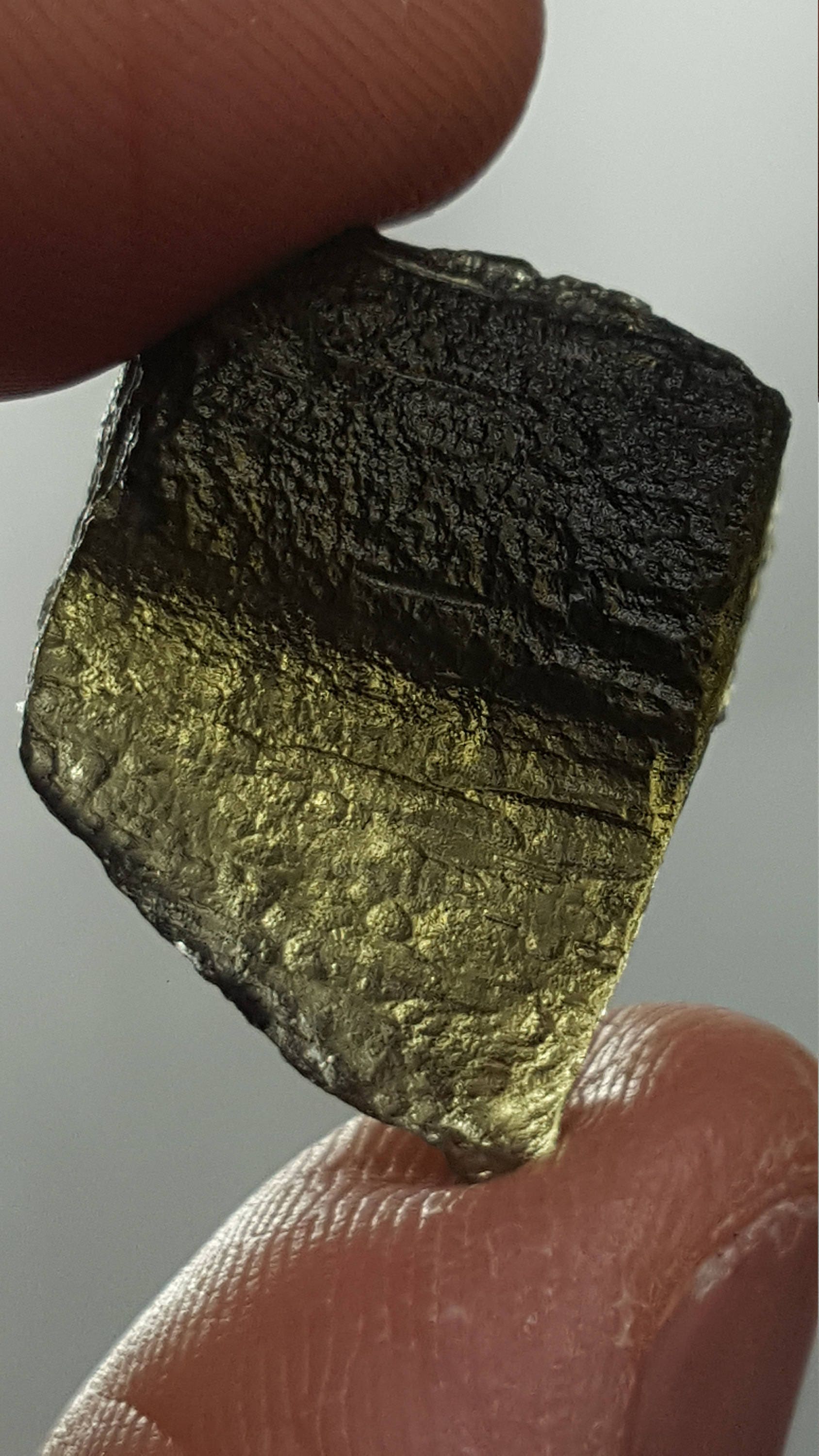 Moldavite- Czech Republic- Nice Tektite- Excellent Color and Texture- 3 ...