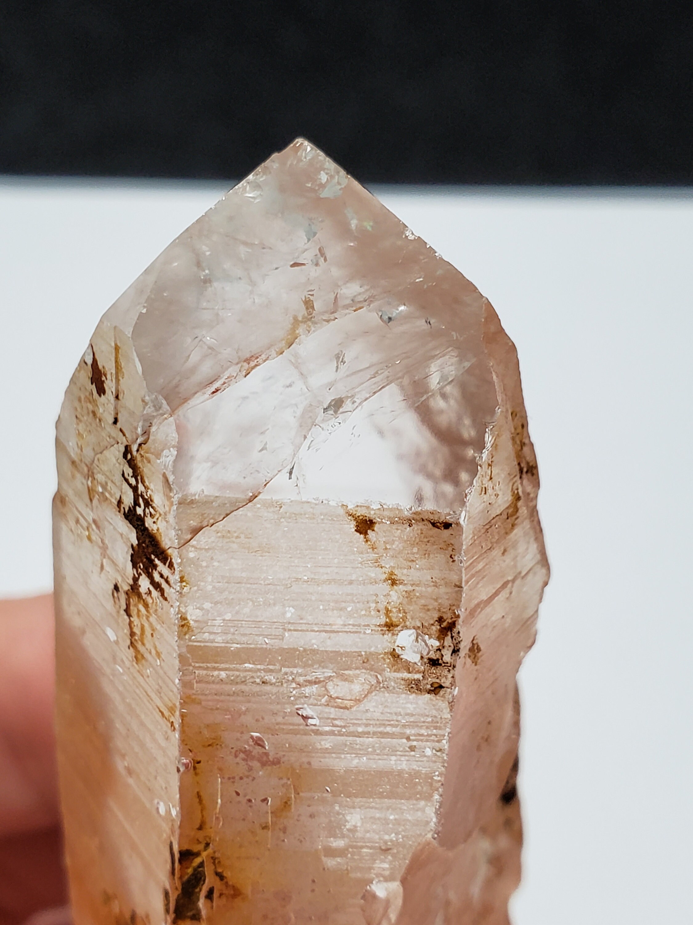 Quartz Crystal Light Tangerine Hue- Brazil- Bargain Price- Unique ...