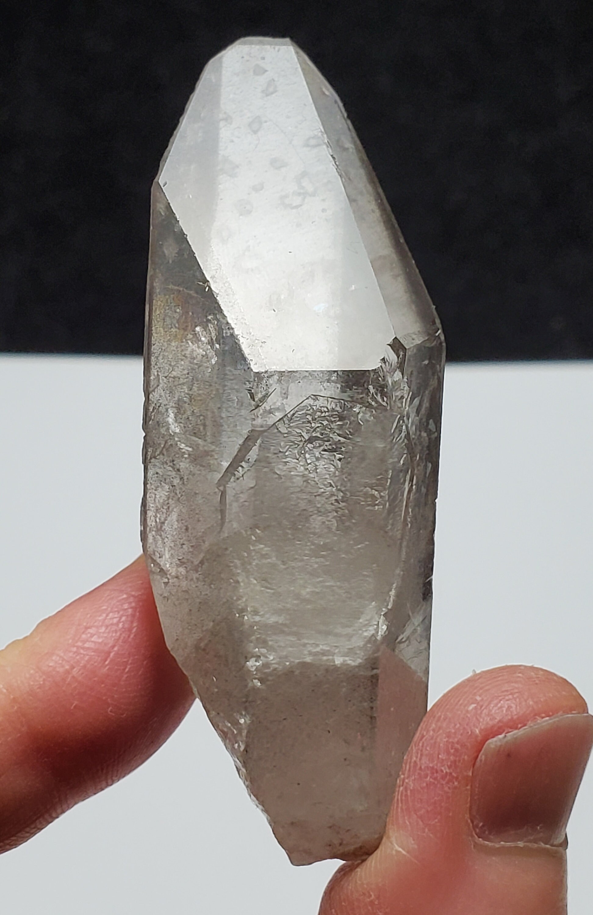 Etched Quartz Crystal 'Cube Codex' From Serra Do Cabral, Brazil- Grey ...