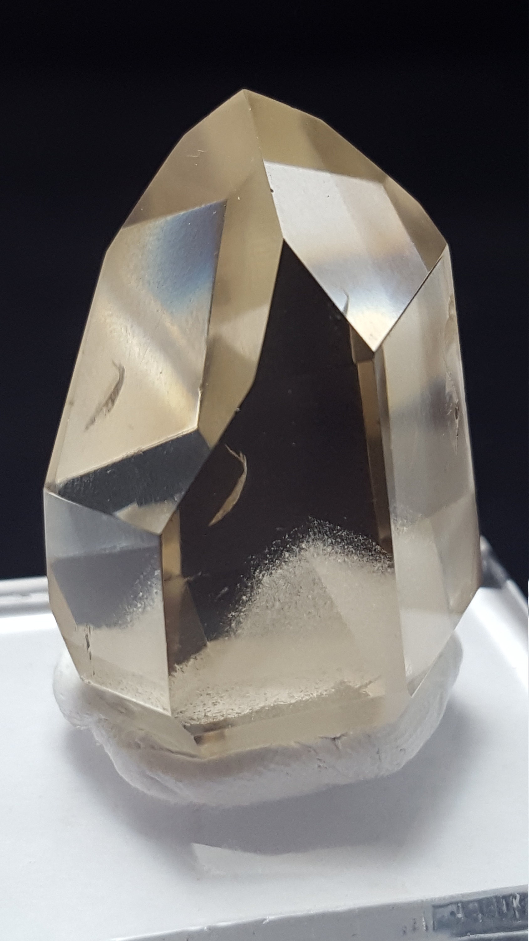 Small Polished Quartz Crystal from Brazil with Chlorite Phantoms- Fully ...