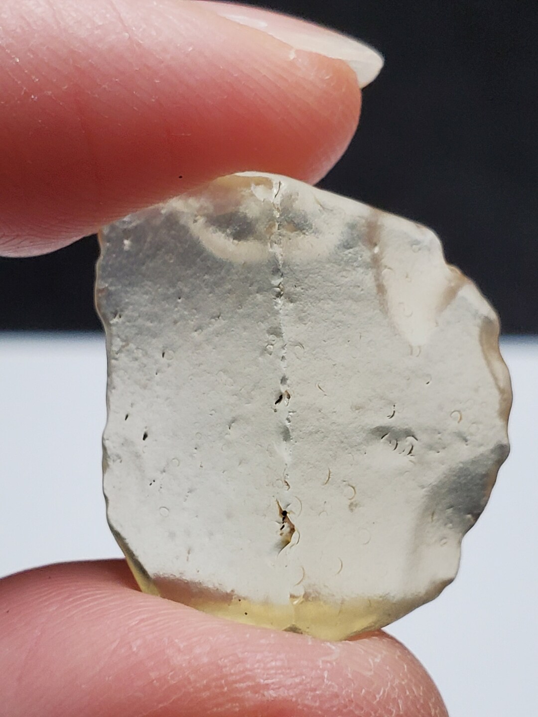 Libyan Desert Glass Impactite, Tektite 4.1 Grams - Excellent Clarity ...