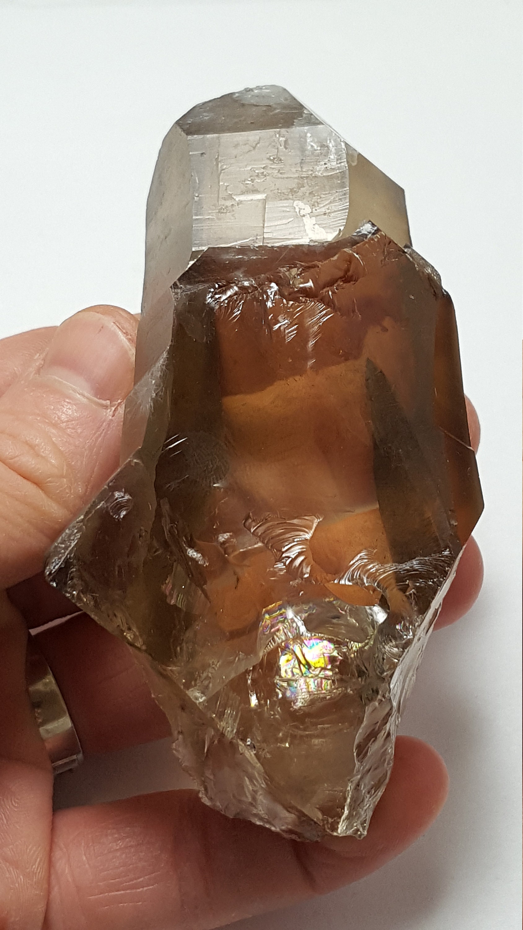 Large Smokey (Slight Citrine) Quartz Crystal- Brazil- Amazing Color and ...