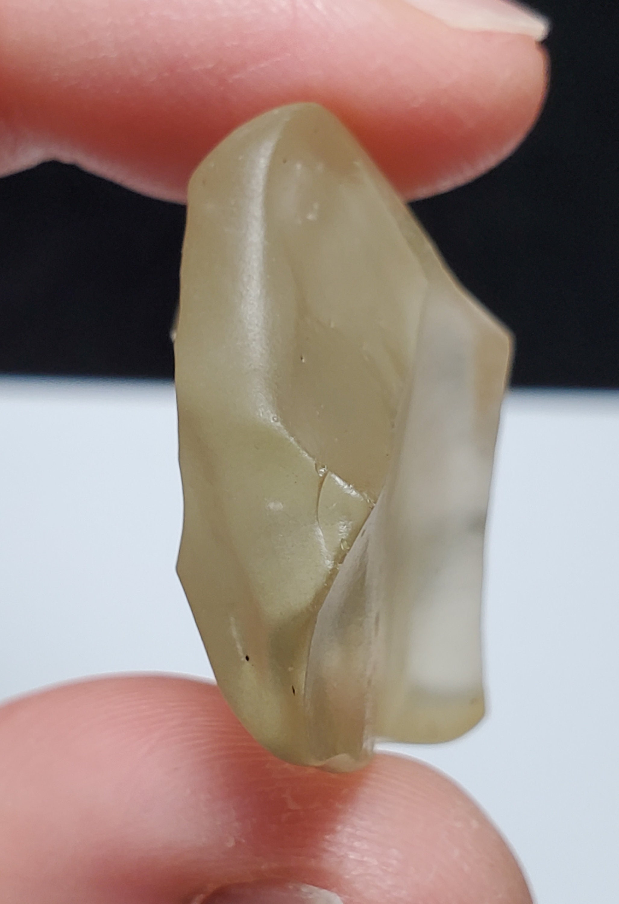 Libyan Desert Glass Impactite, Tektite- 12.6 Grams- Museum Quality ...