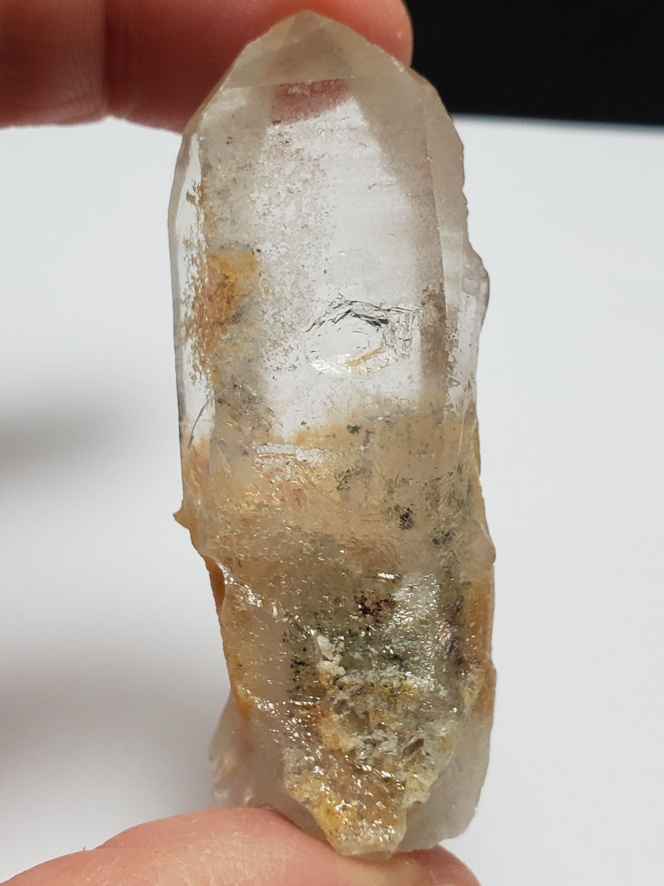 Unpolished 'Garden/ Shaman' Quartz Crystal with Excellent Mineral ...