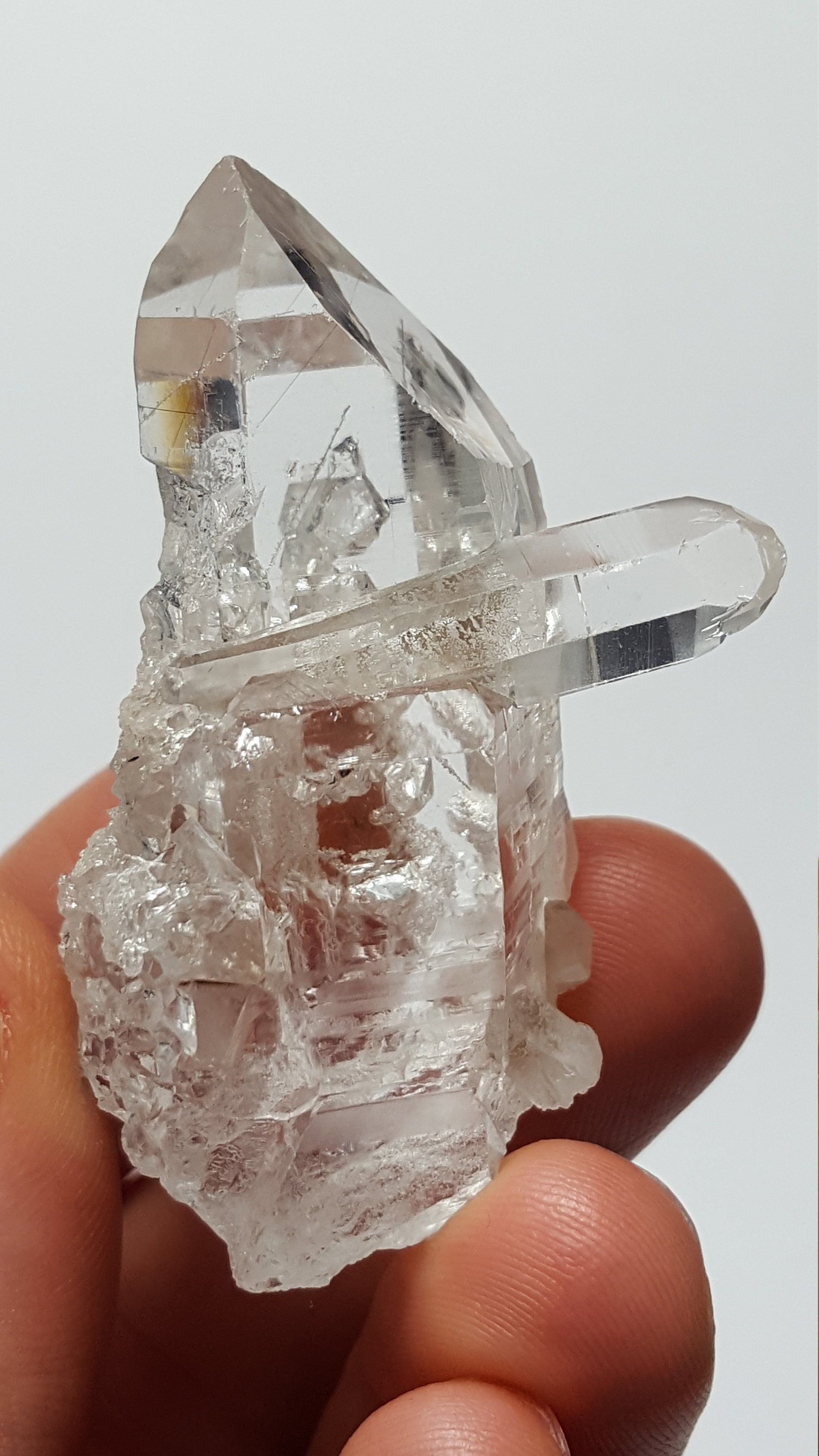 Cathedral Quartz with Tourmaline Inclusions from Brazil- Beautiful ...