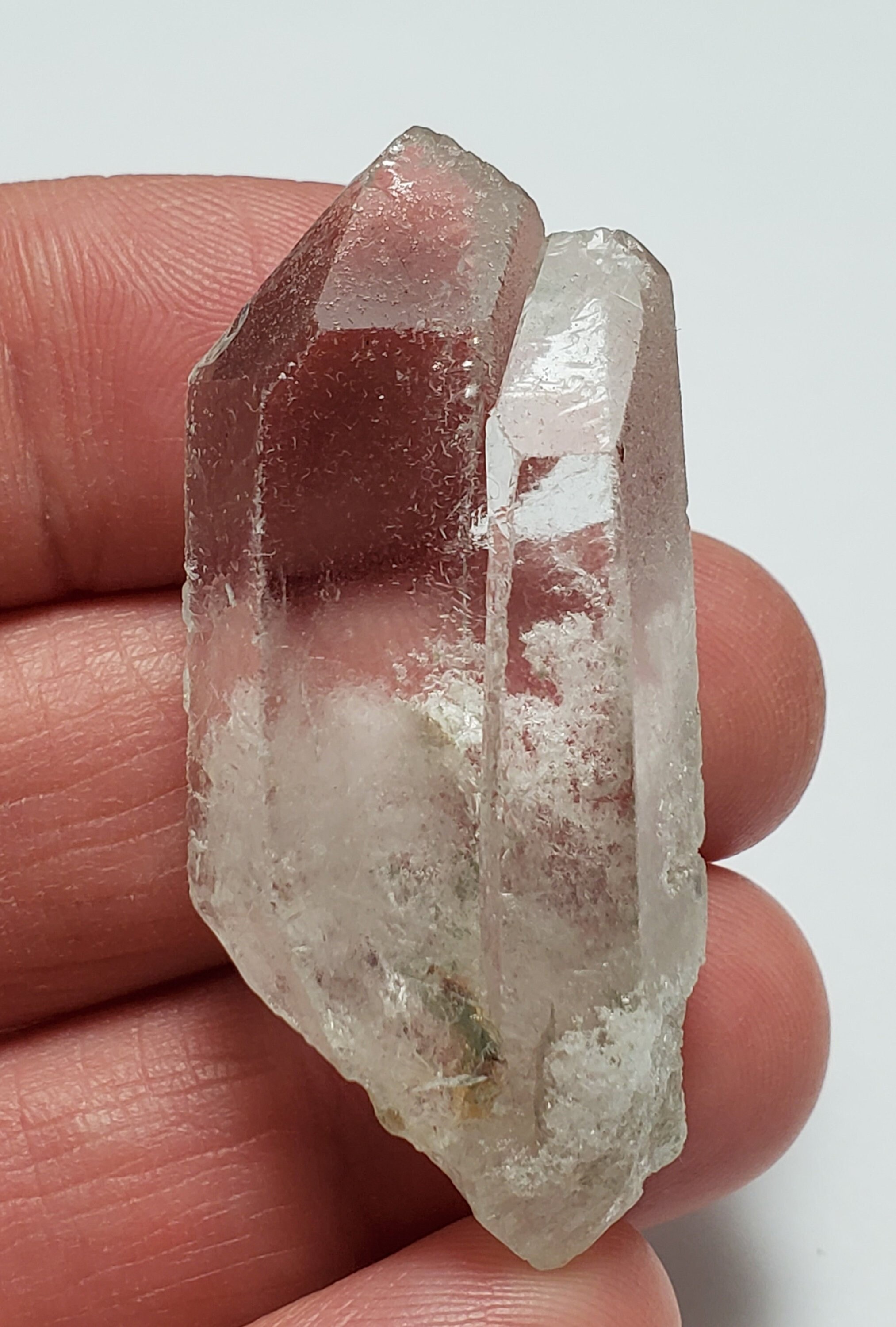 Unpolished 'Garden/ Shaman' Quartz Crystal with Excellent Mineral ...