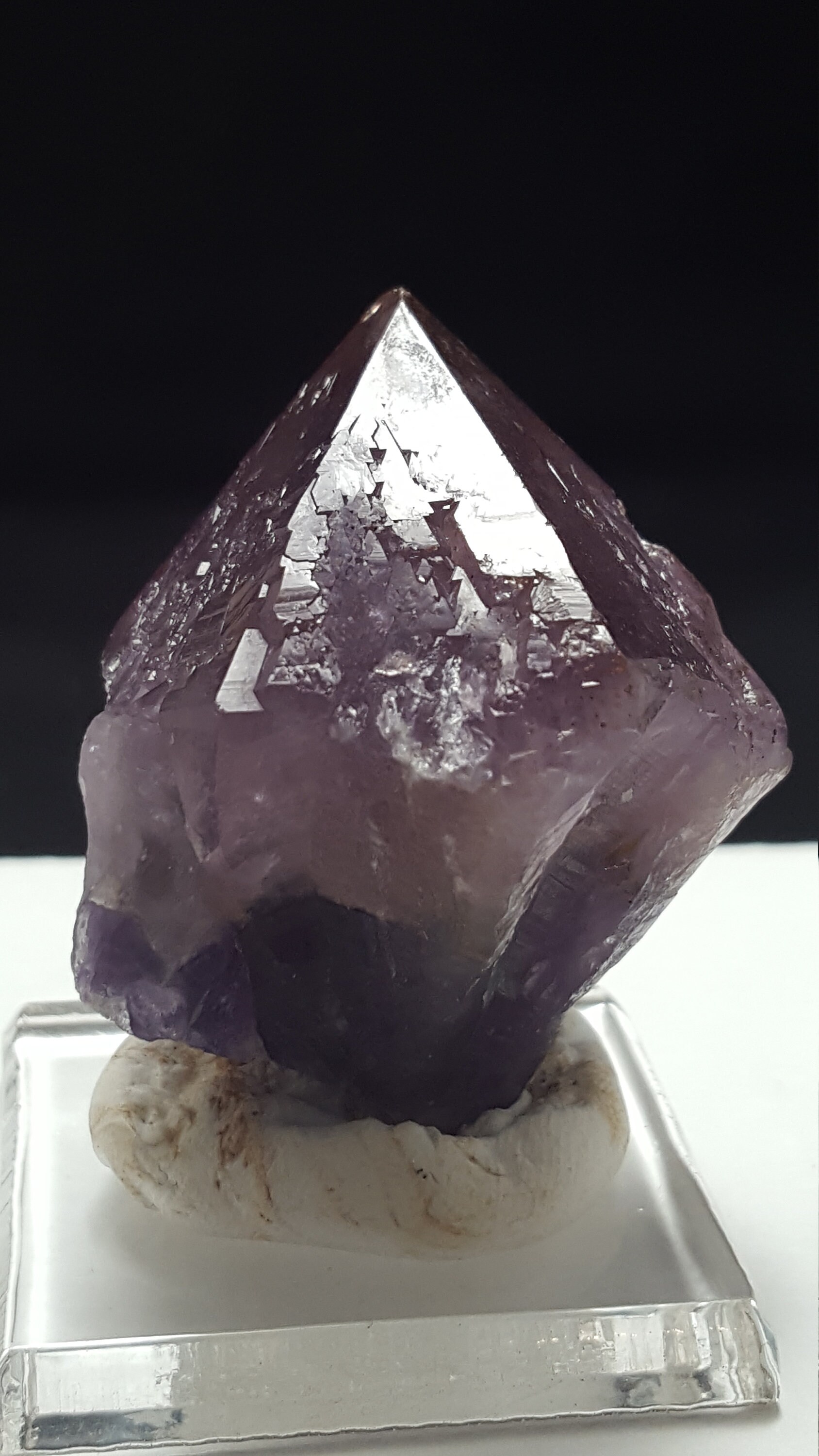 Purple Amethyst Quartz Crystal from Thunder Bay Ontario... Hematite and ...