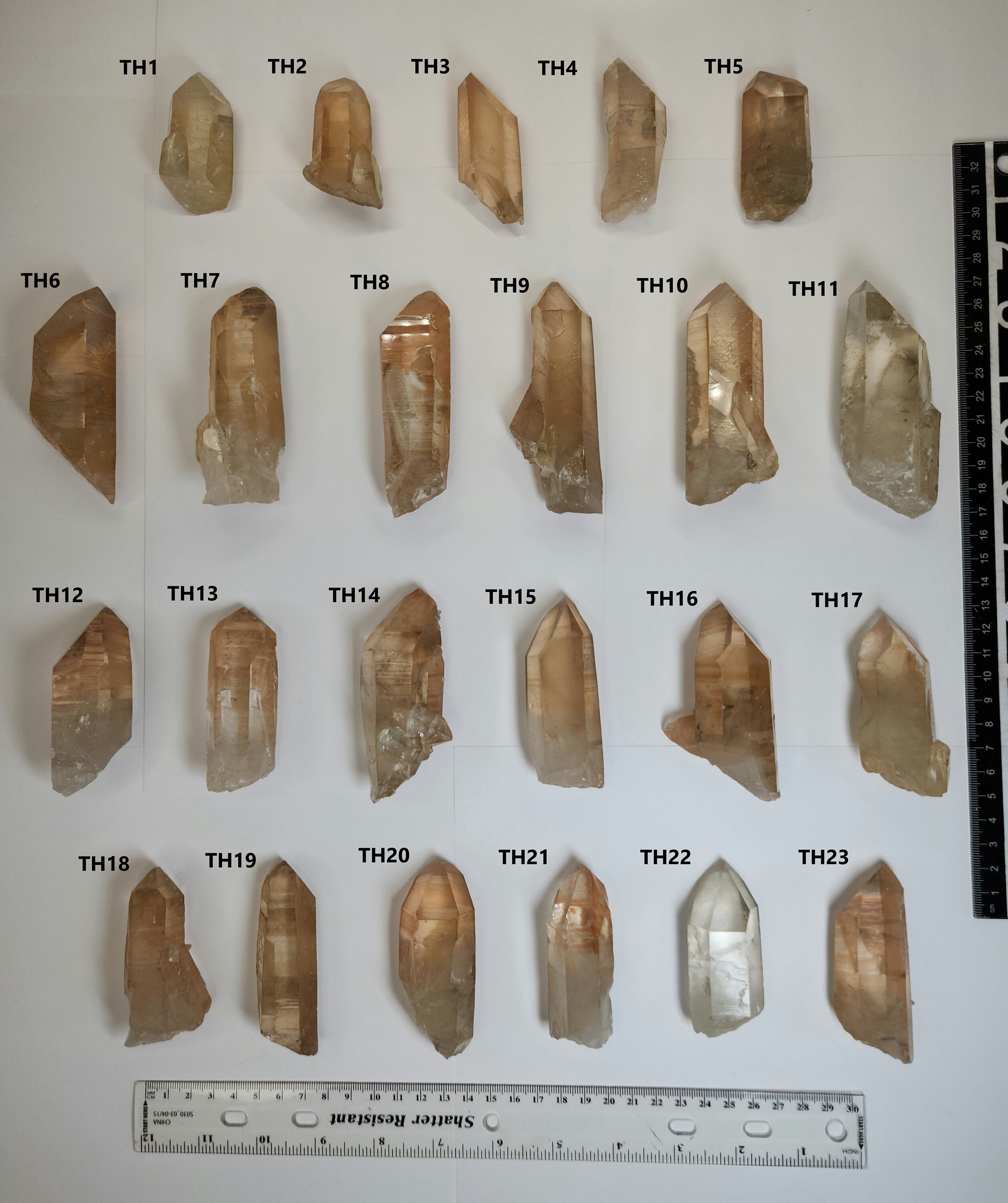 Custom Quartz Crystal Parcel- Contains TH1-TH23; ST2, ST4, ST5, ST14 ...