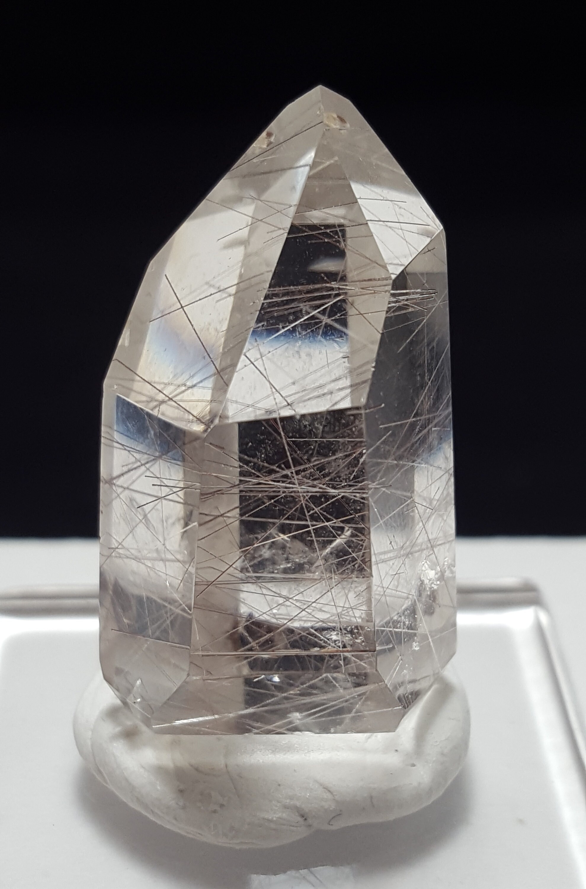 Small Polished Quartz Crystal from Brazil with Rutile inclusion- Fully ...