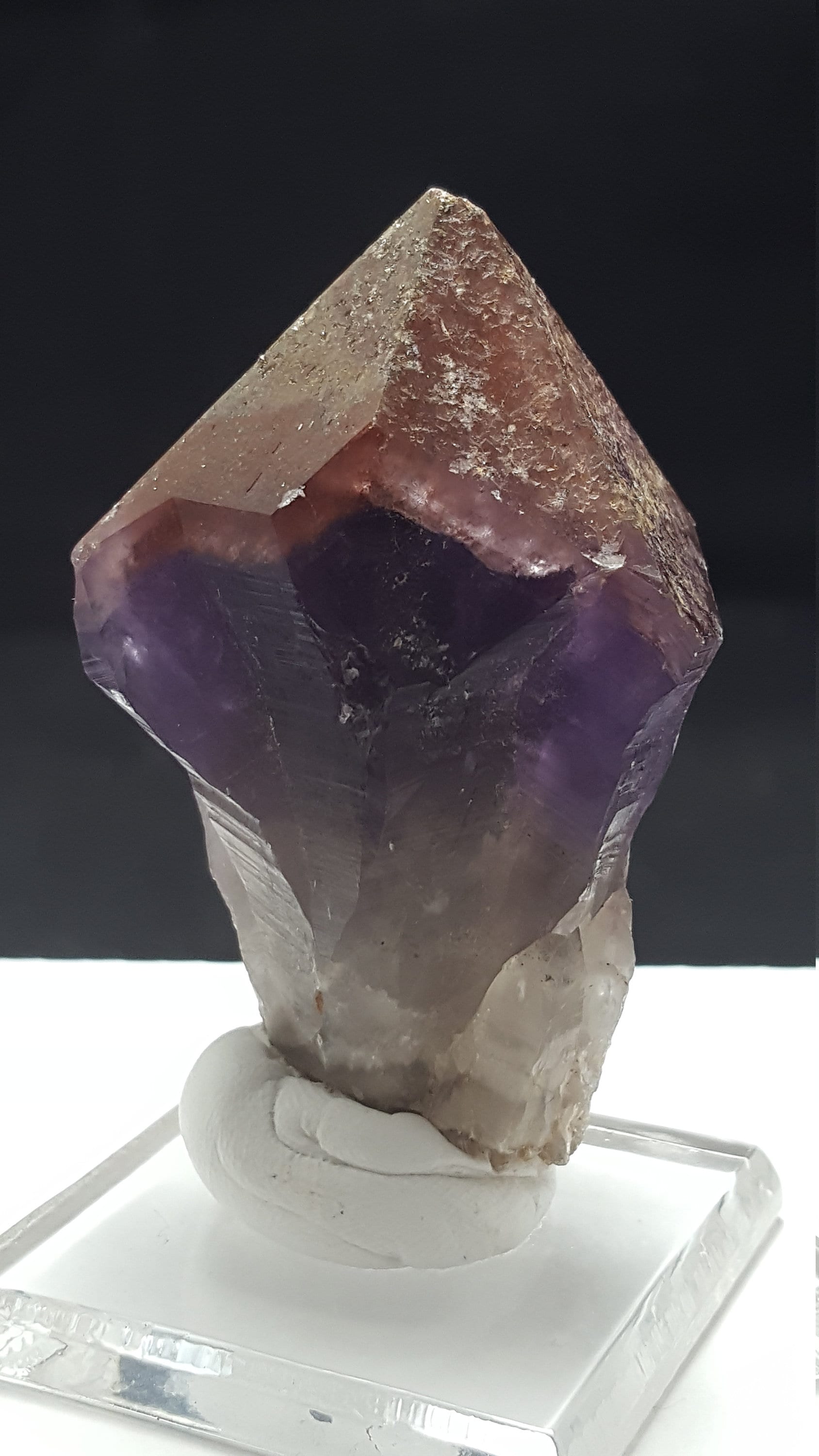 Red Cap Amethyst Quartz Crystal from Thunder Bay Ontario... Hematite and Other Mineral ...