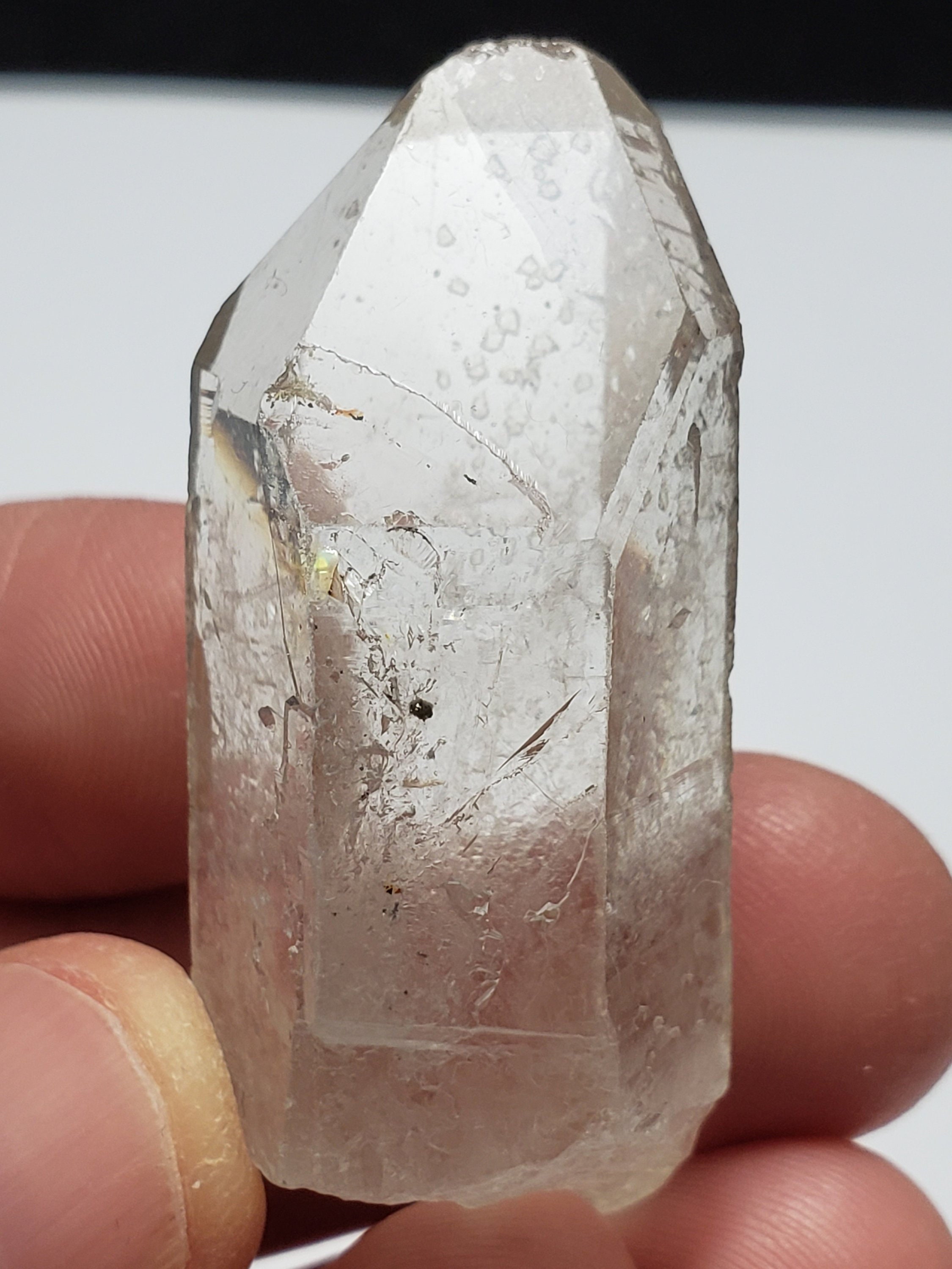 Unpolished 'Garden/ Shaman' Quartz Crystal with Excellent Mineral ...