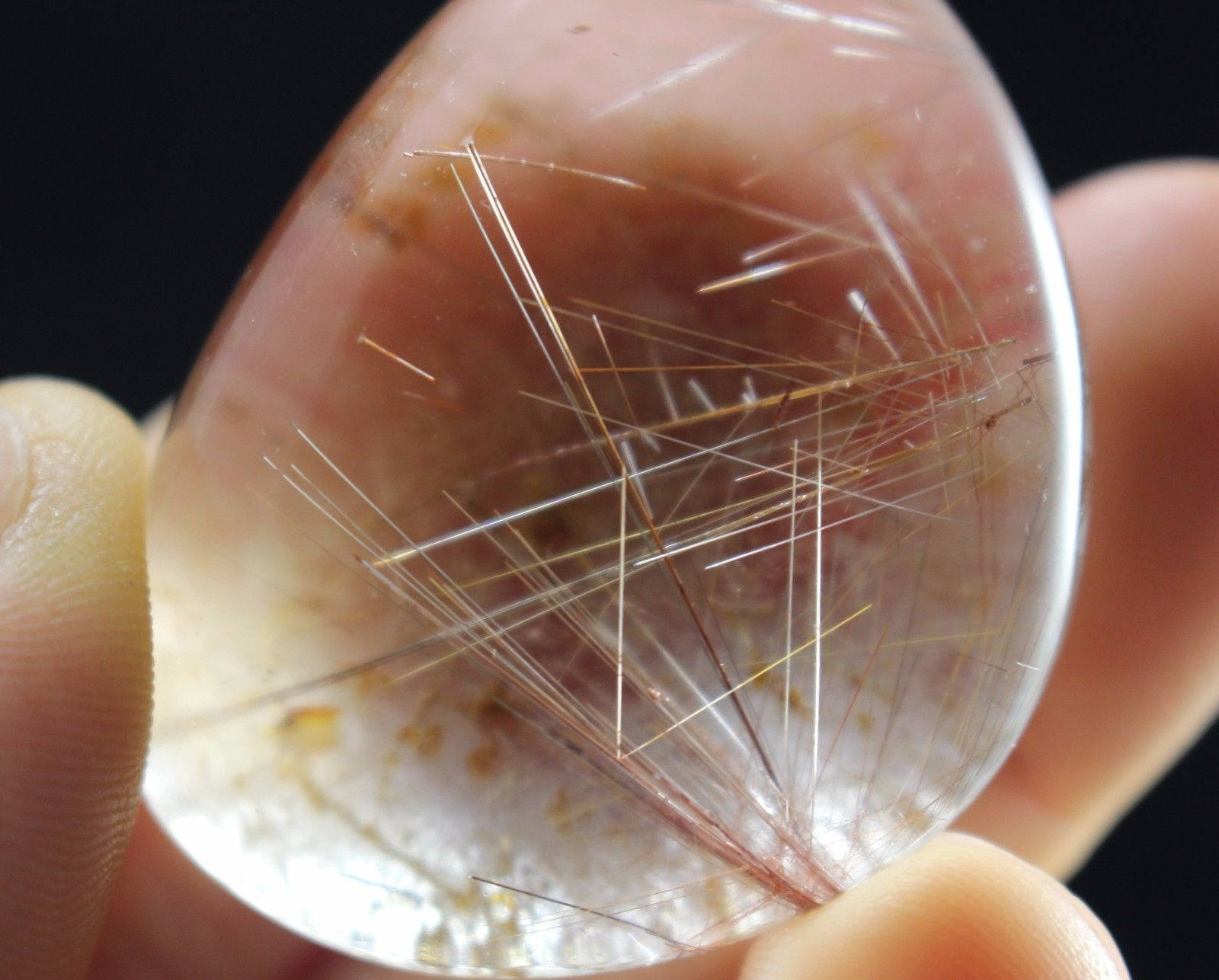 Amazing Polished Clear Quartz Crystal with Rutile Inclusions from ...