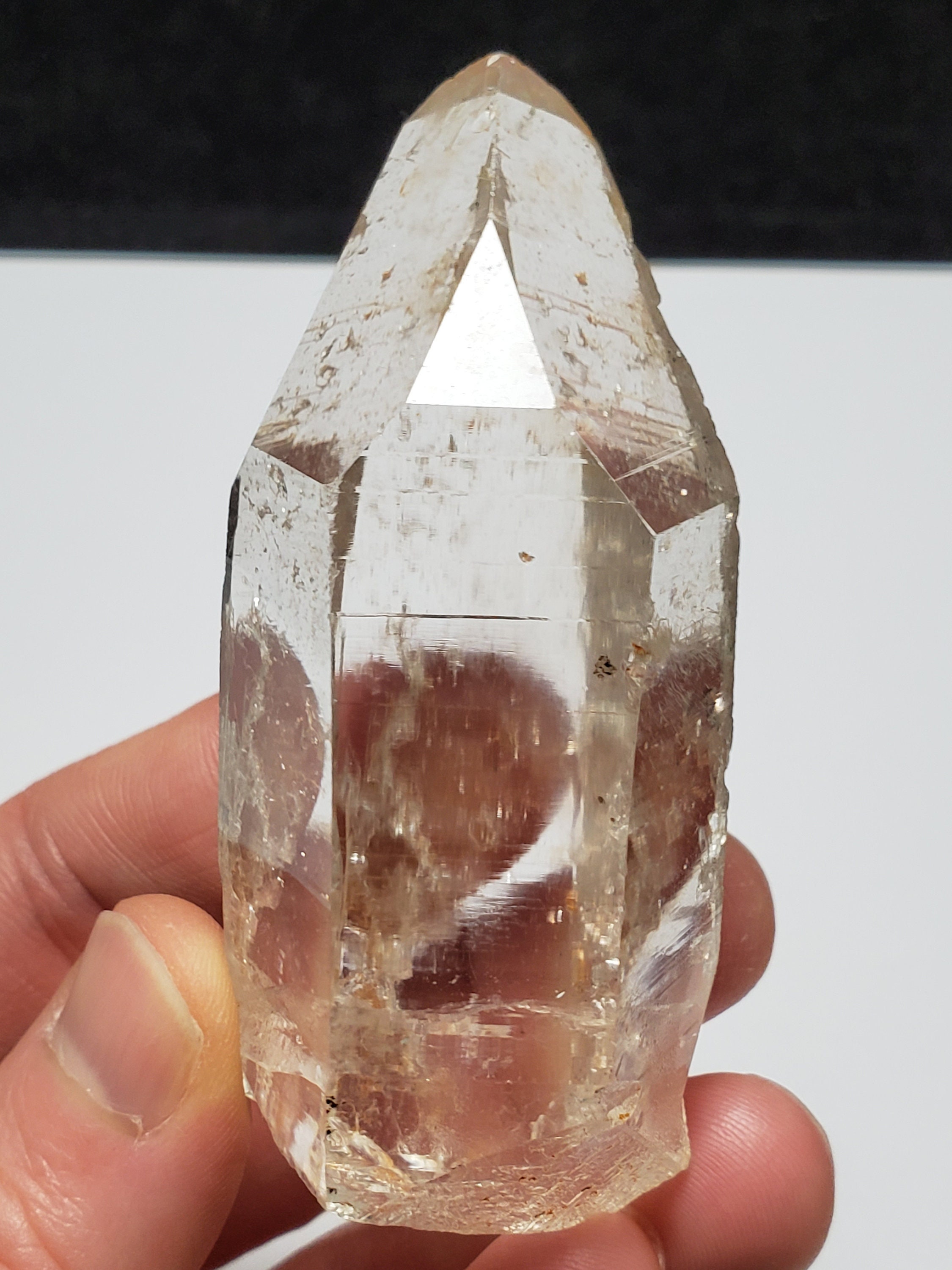 3 Inch, 110 Grams- Optical Quartz Crystal from Arkansas, USA, Water ...