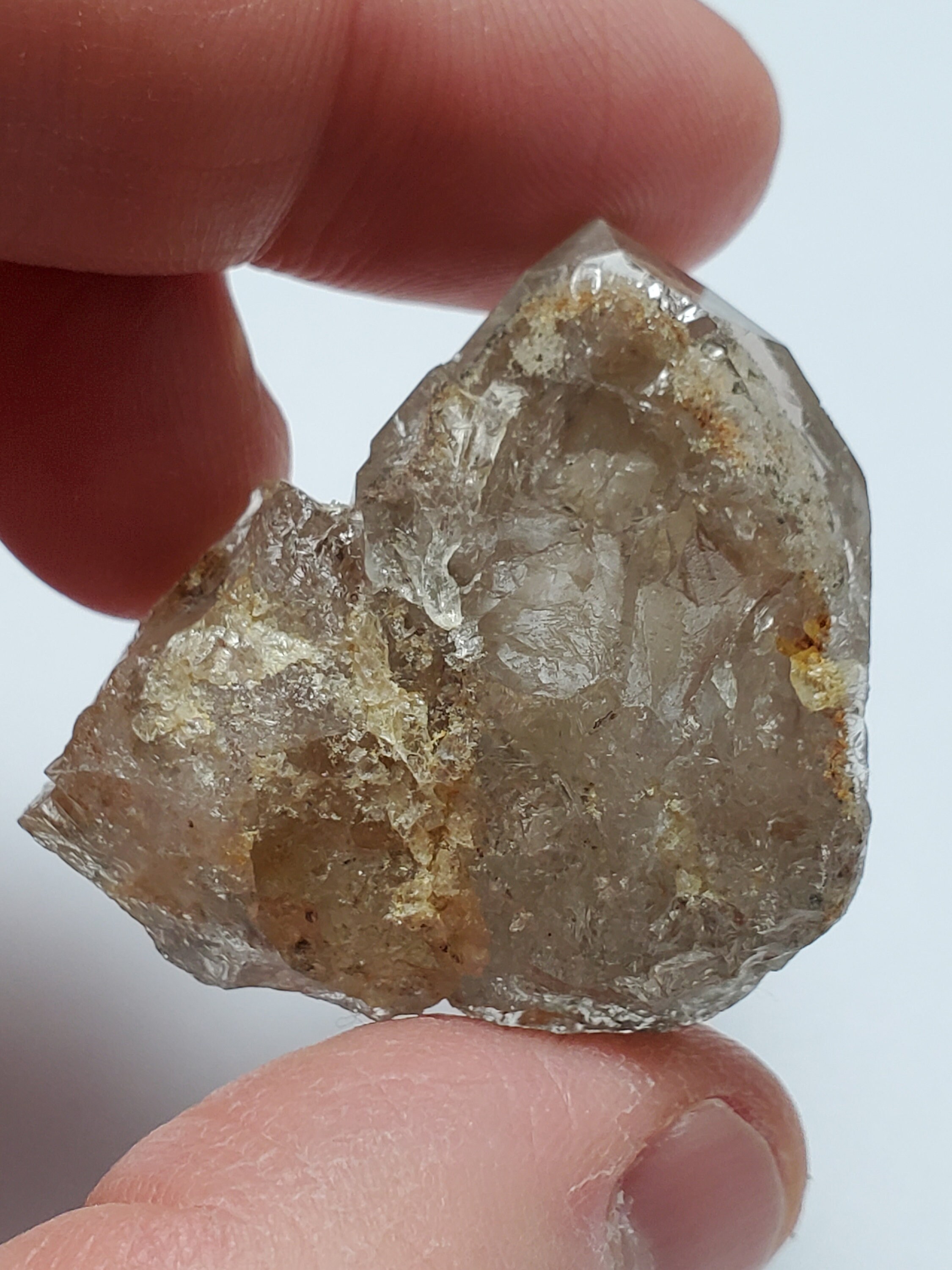 Unpolished 'Garden/ Shaman' Quartz Crystal with Excellent Mineral ...