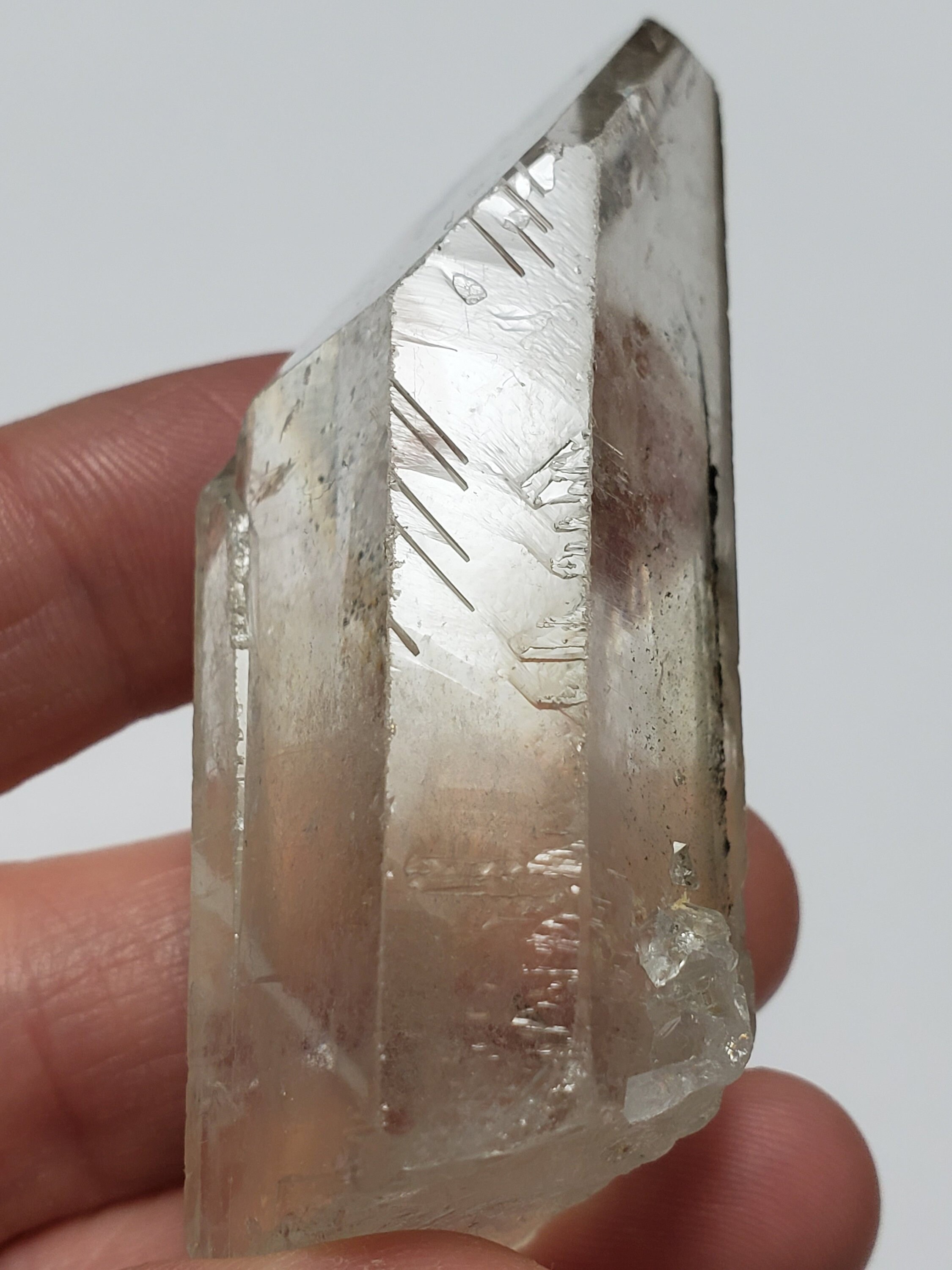 Unpolished 'Garden/ Shaman' Quartz Crystal with Excellent Mineral ...