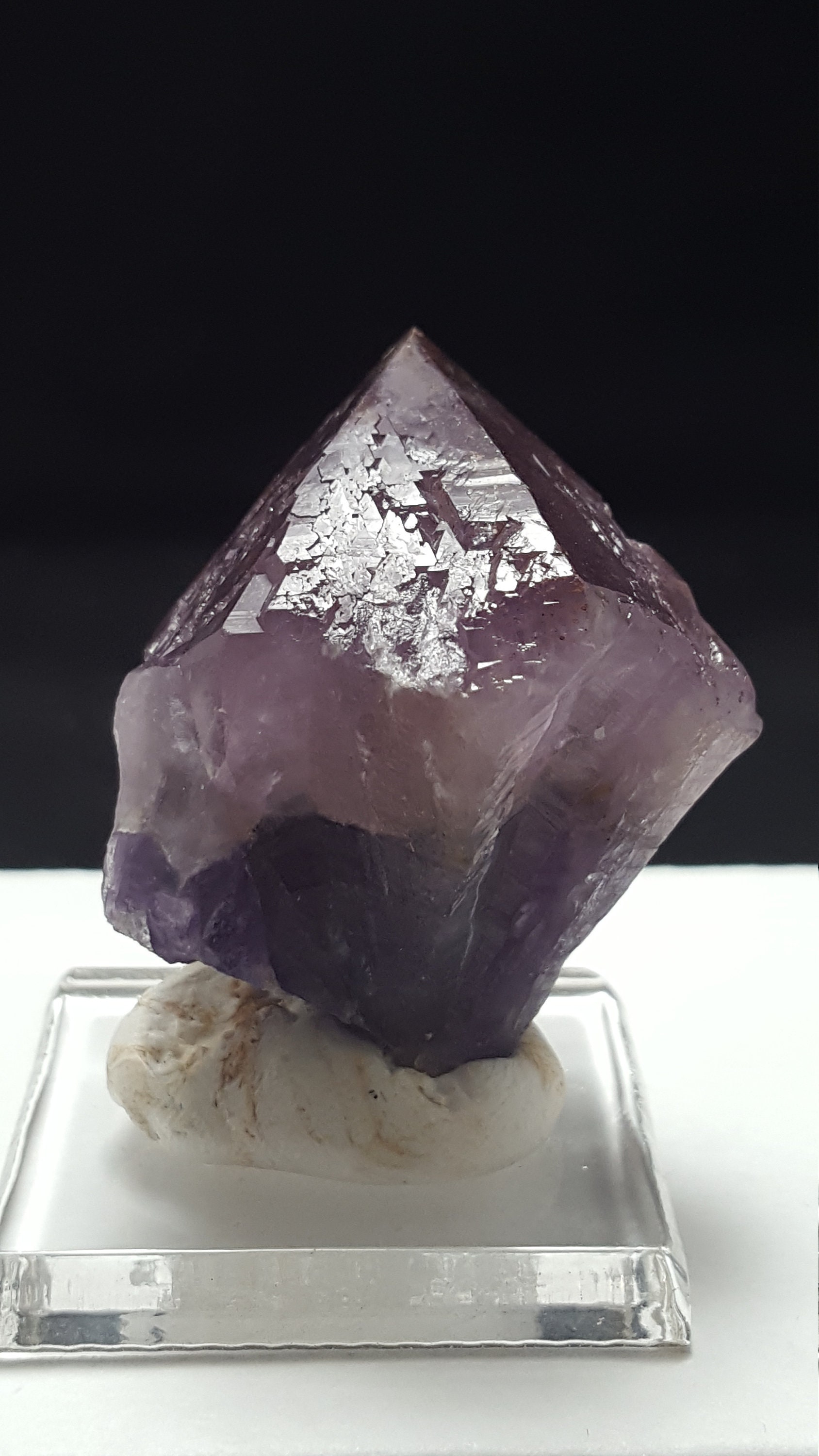 Purple Amethyst Quartz Crystal from Thunder Bay Ontario... Hematite and ...