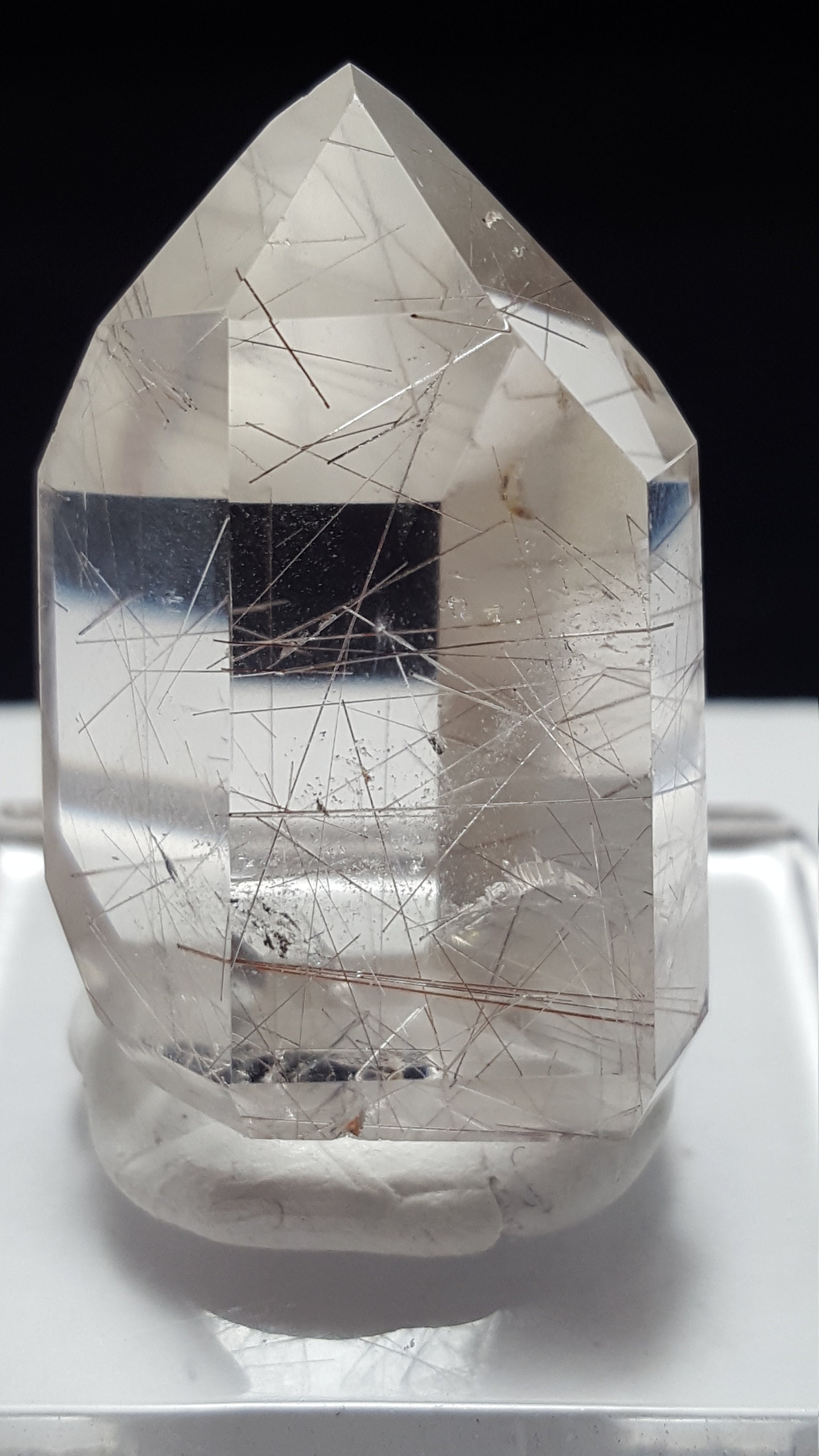 Small Polished Quartz Crystal from Brazil with Rutile inclusion- Fully ...