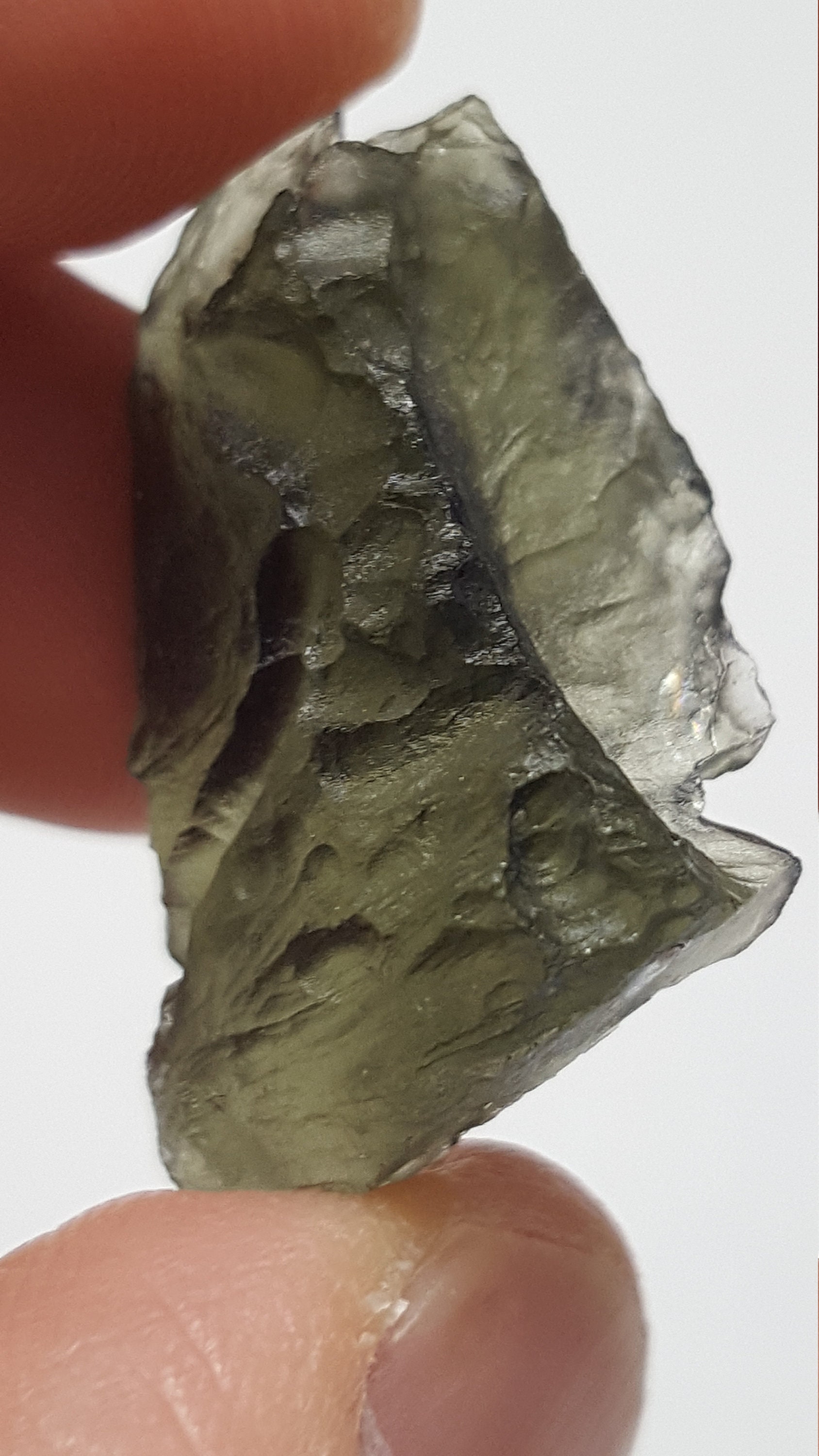 Moldavite- Czech Republic- Nice Tektite- Excellent Color and Texture- 4 ...