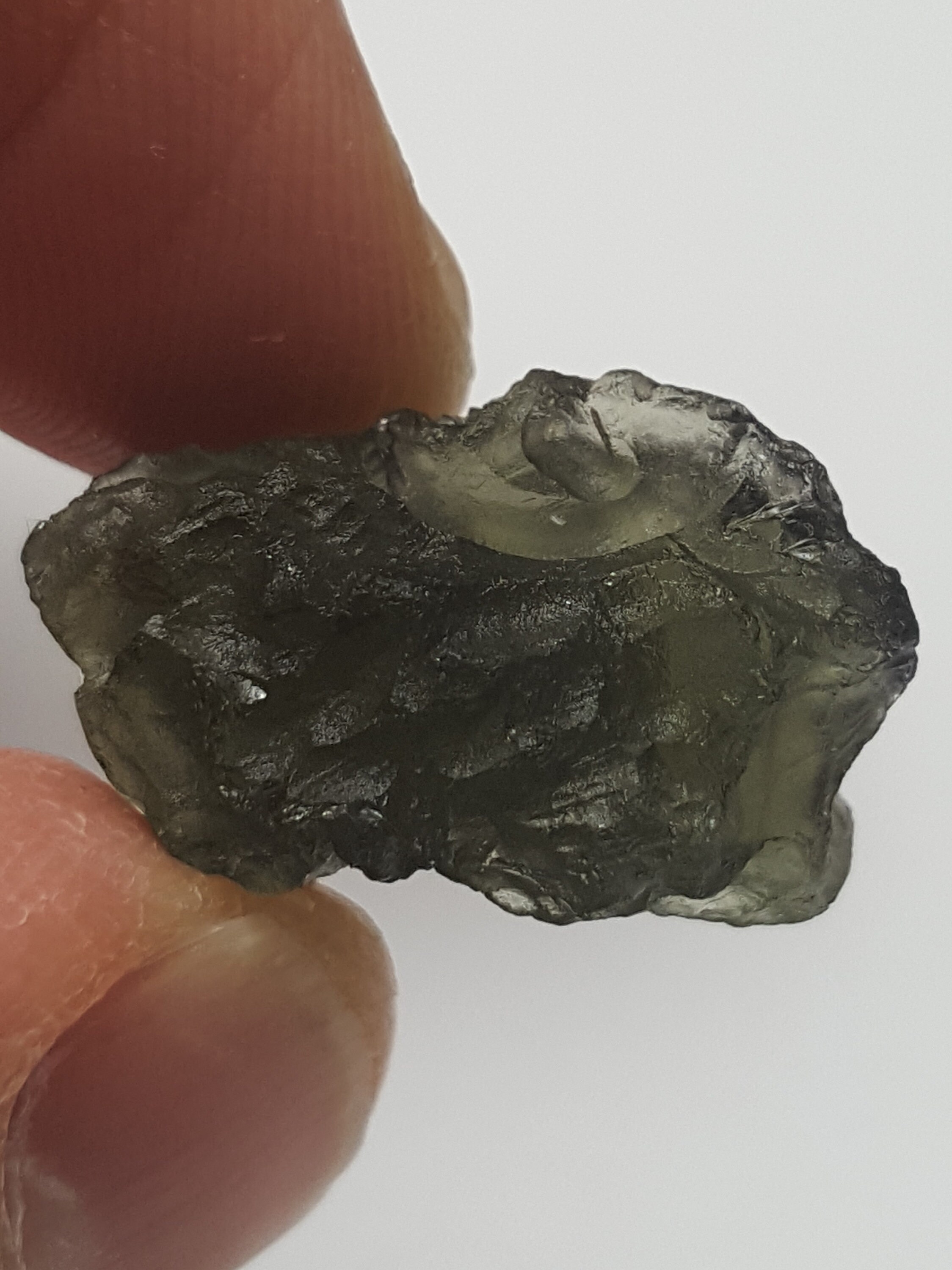 3 Grams or 15 Carat Moldavite Tektite Piece or Fragment- Great Form and ...