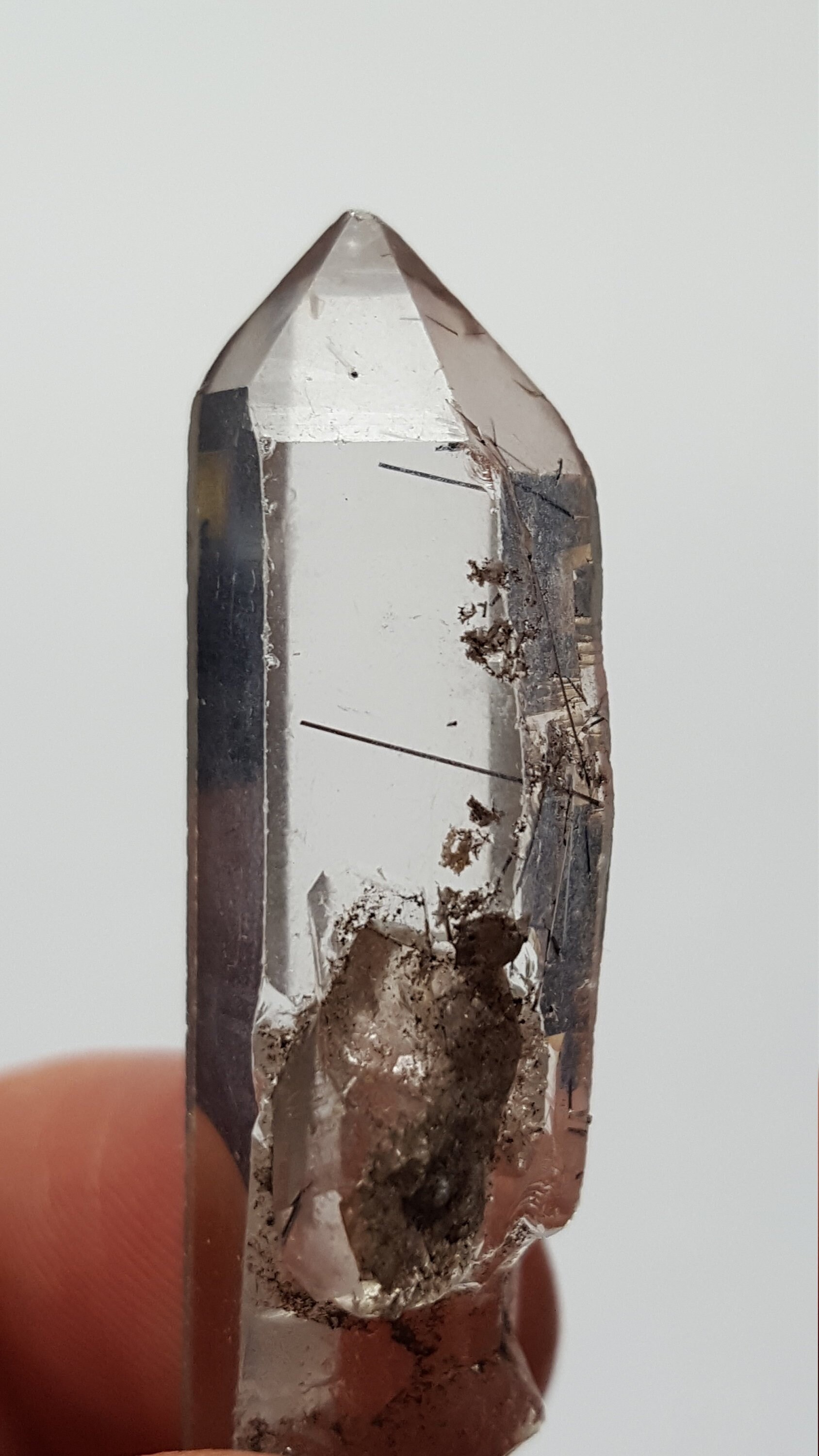 Quartz with Tourmaline Inclusions from Brazil- Beautiful Luster ...