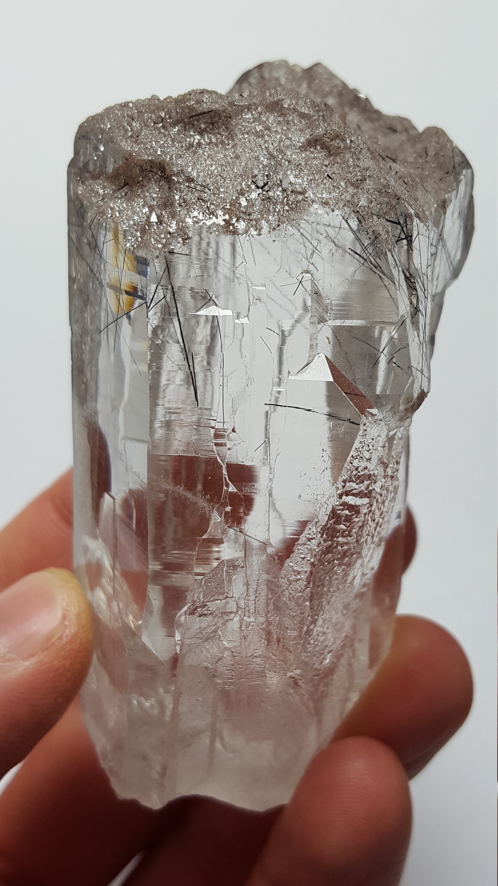 Cathedral Quartz with Tourmaline Inclusions from Brazil- Beautiful ...