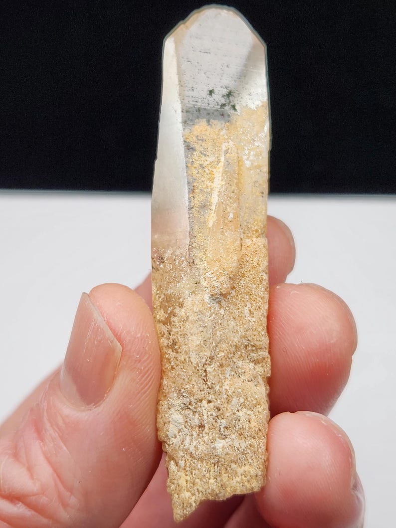 Lemurian Seed Quartz: 2.6in or 6.6cm Serra Do Cabral Mountains Brazil ...