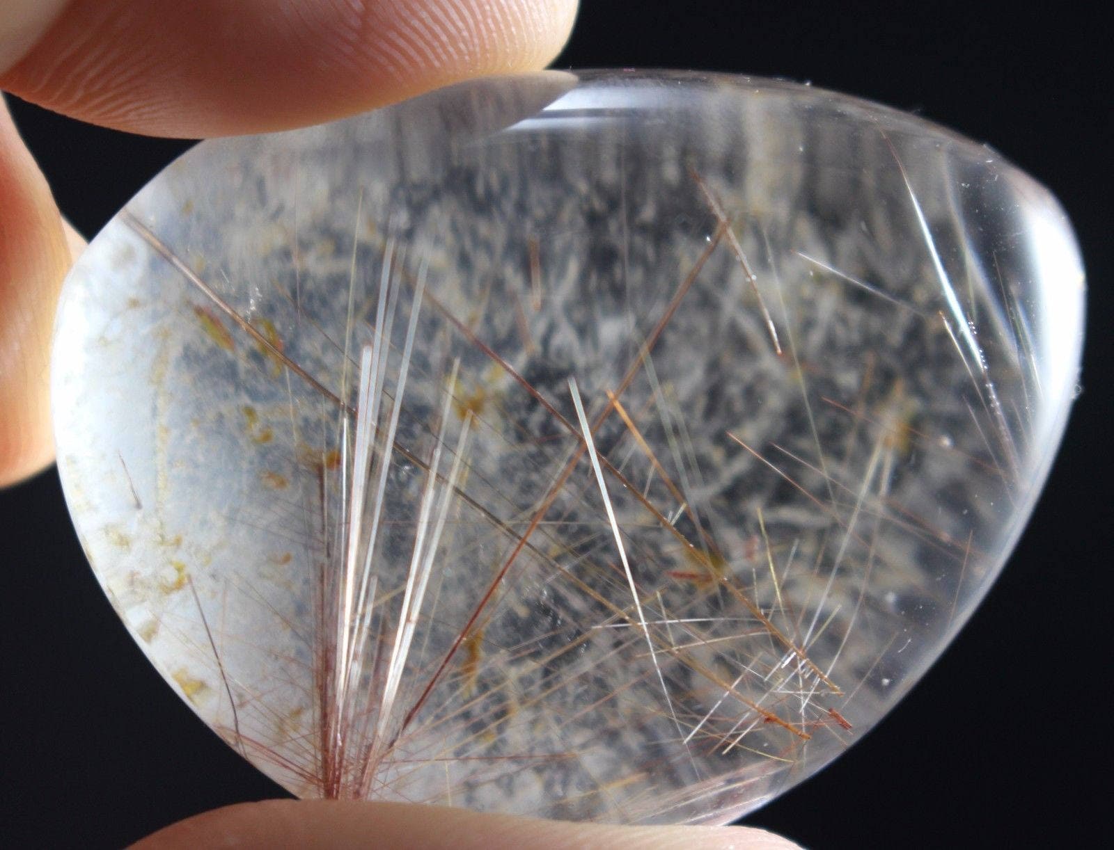 Amazing Polished Clear Quartz Crystal with Rutile Inclusions from ...