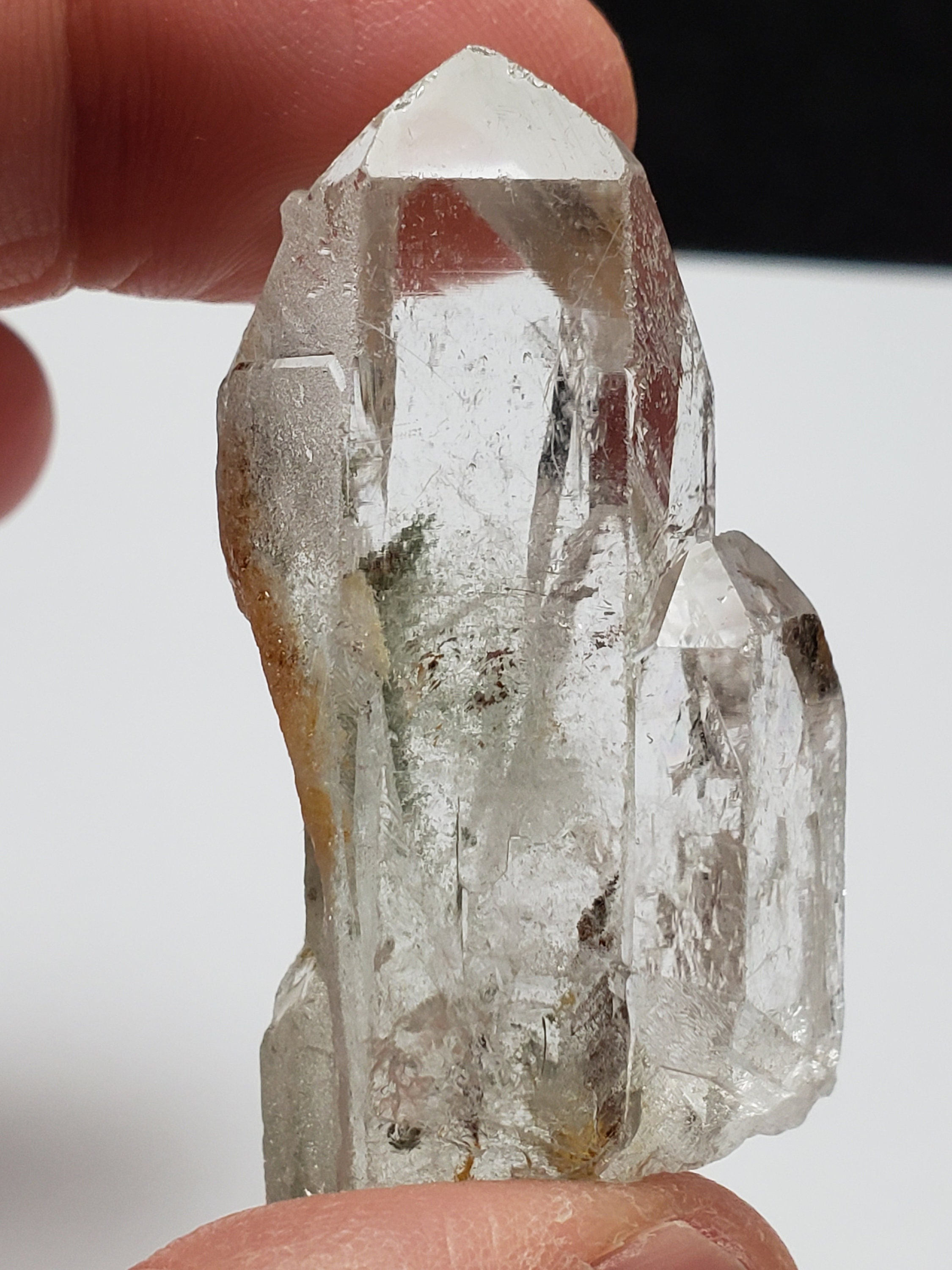 Unpolished 'Garden/ Shaman' Quartz Crystal with Excellent Mineral ...