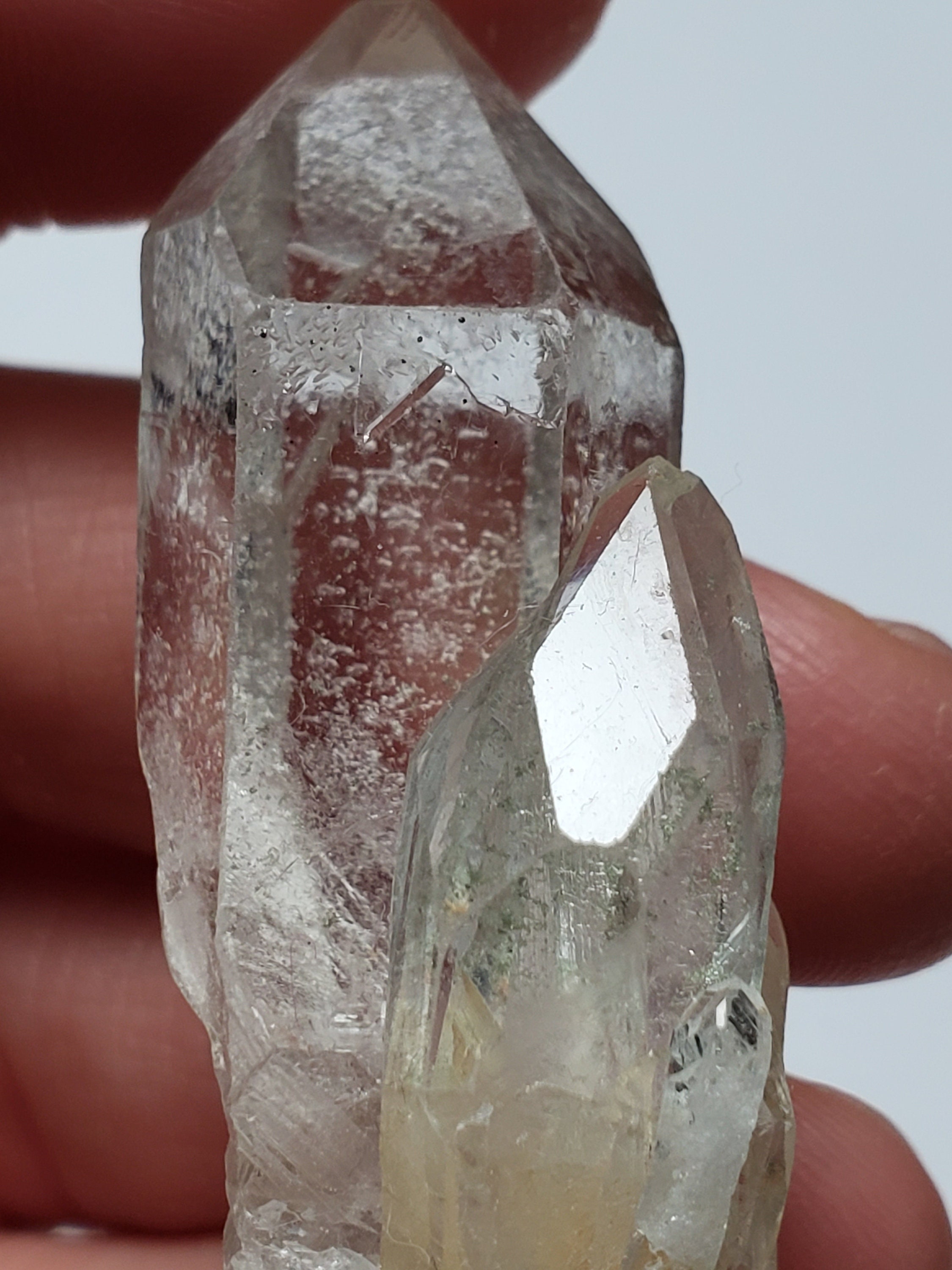 Unpolished 'Garden/ Shaman' Quartz Crystal with Excellent Mineral ...