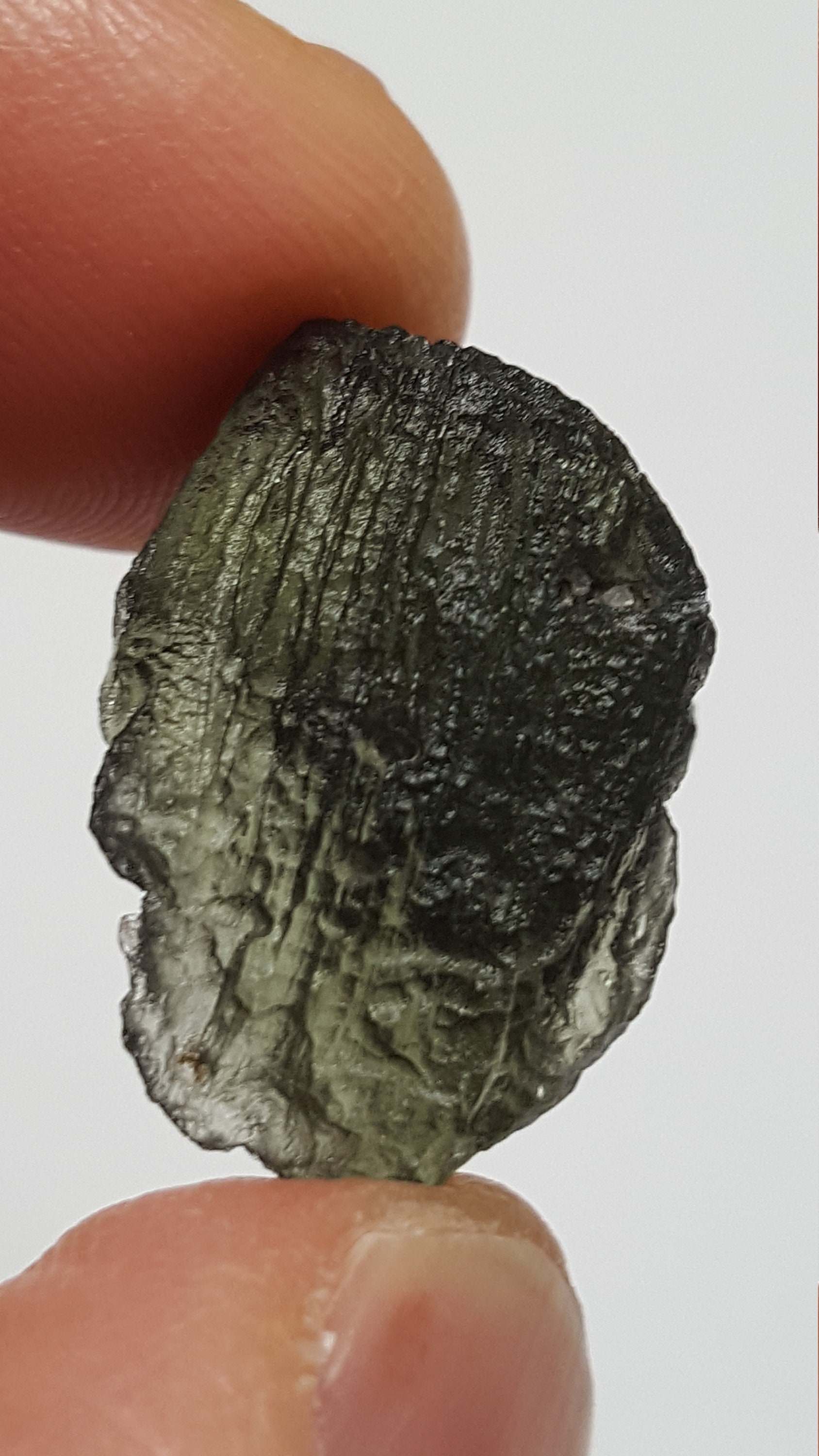 Moldavite- Czech Republic- Nice Tektite- Excellent Color and Texture- 3 ...