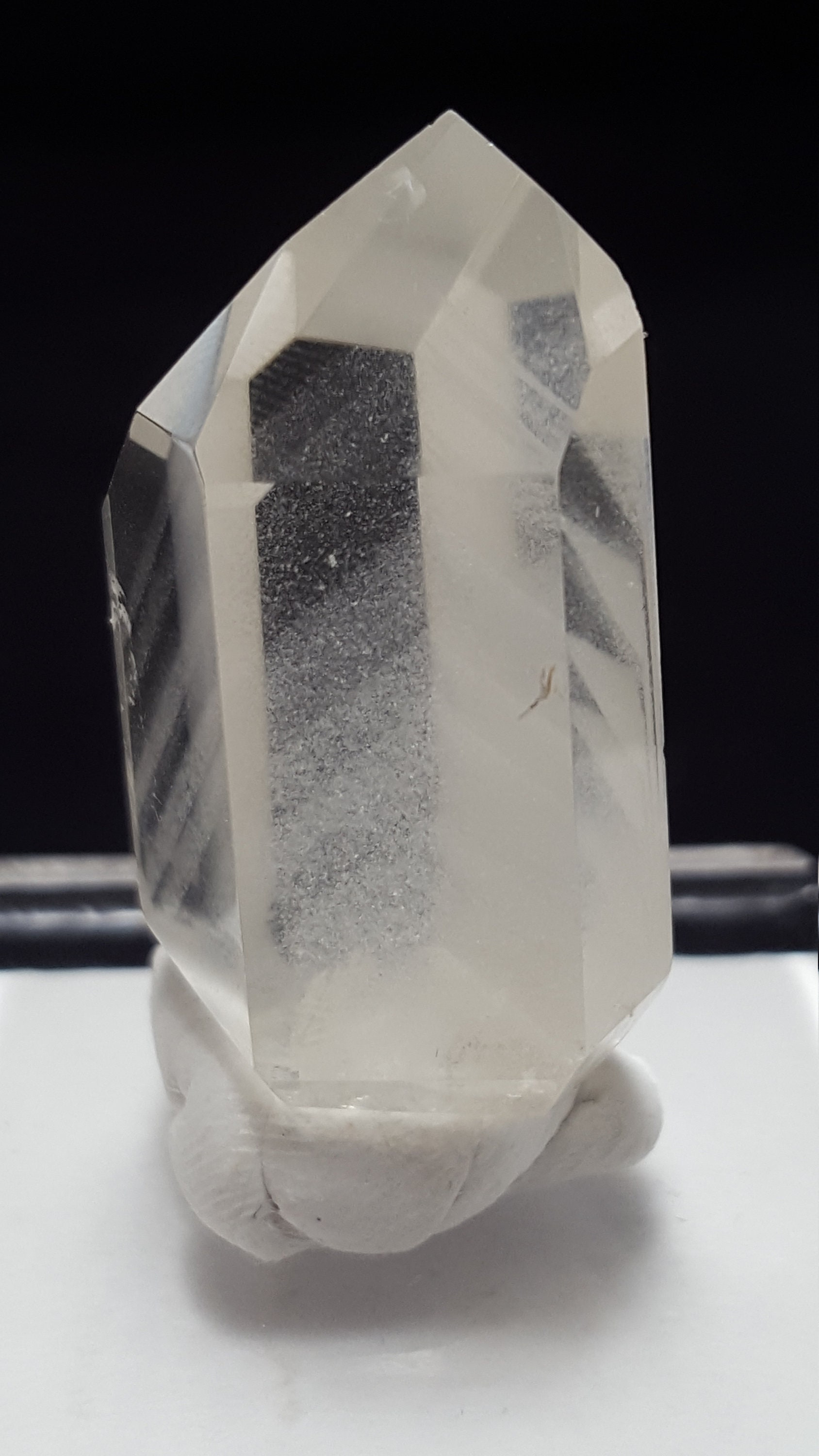 Small Polished Quartz Crystal from Brazil with Chlorite Phantoms- Fully ...
